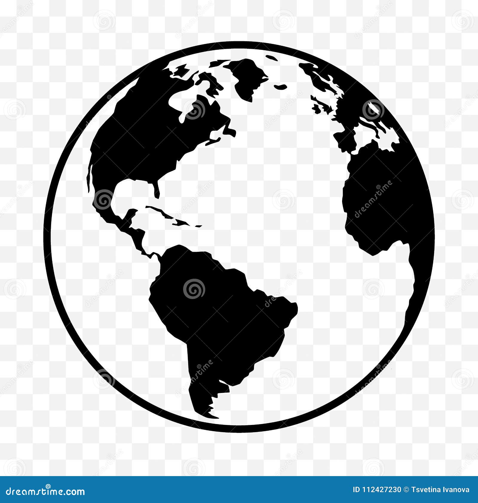 Ícone Da Terra, Símbolo Do Globo Ilustração do Vetor - Ilustração de ...