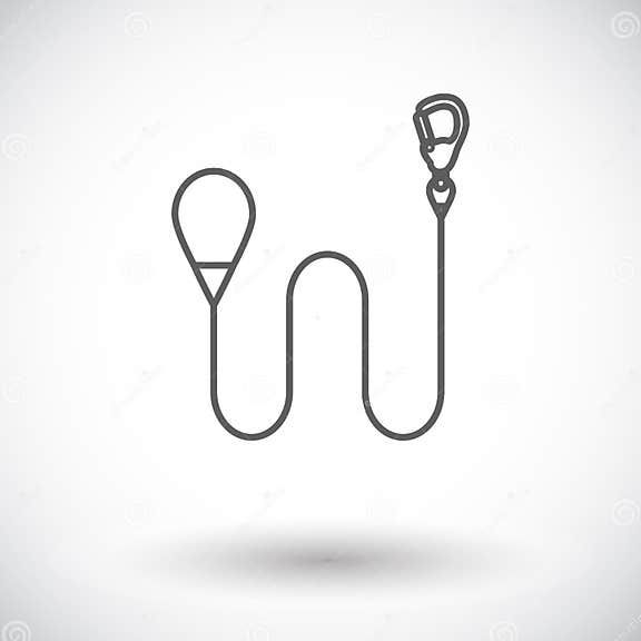 Ícone da trela ilustração do vetor. Ilustração de liso - 97576999