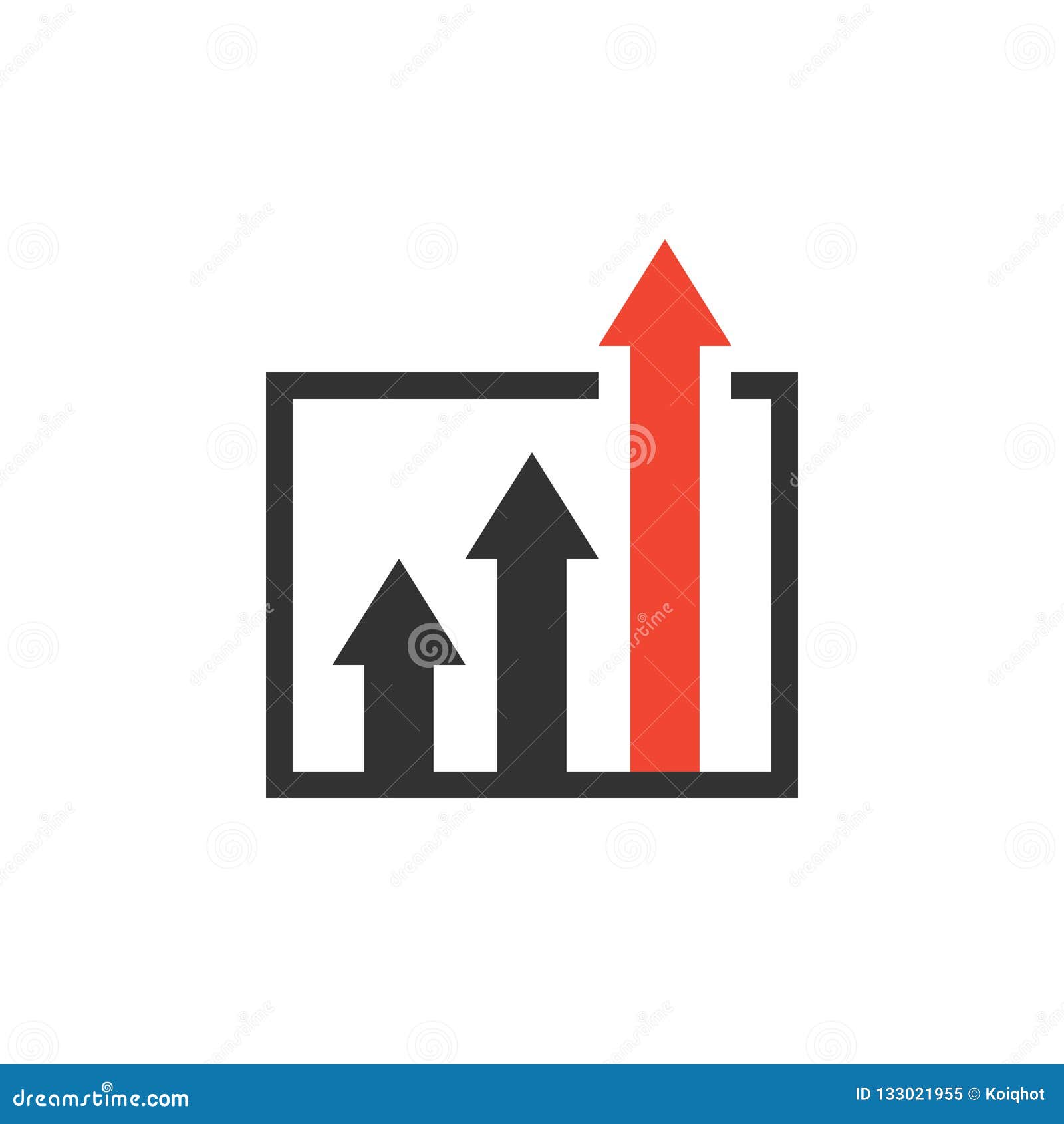 Ícone Da Vantagem, Conceito Do Crescimento Do Negócio Ilustração do ...