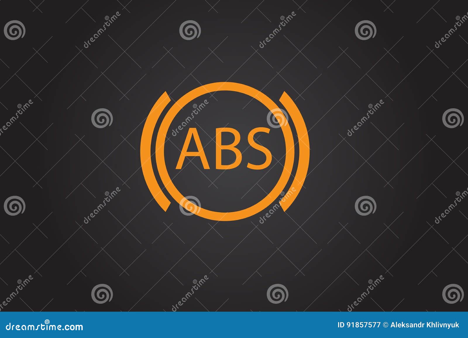 Ícone De Advertência Do ABS Ilustração Stock - Ilustração de metal ...