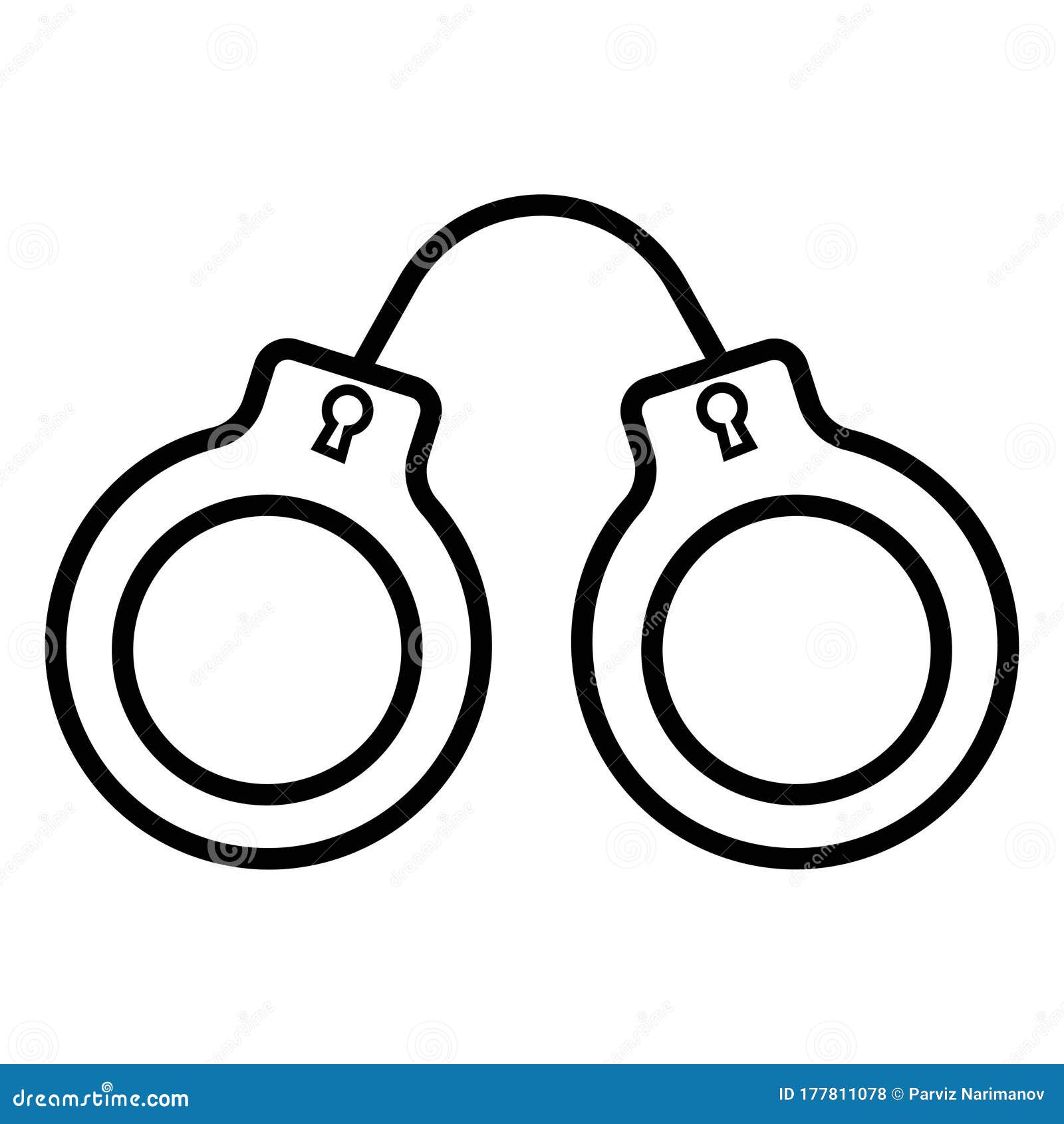 ícone De Algema Vetor De Algema Policial Ilustração Stock - Ilustração ...