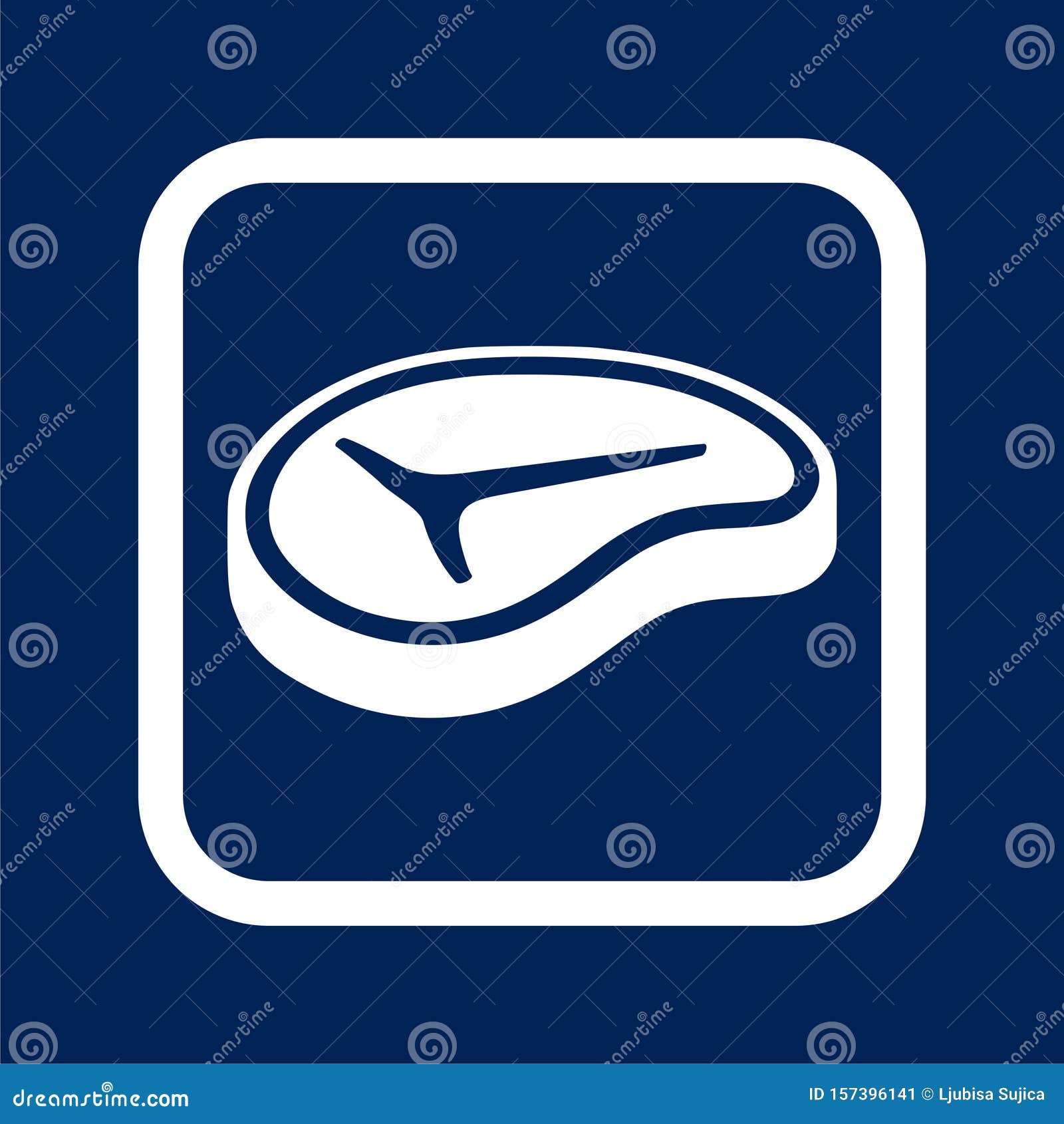 Ícone de bife - Ilustração ilustração stock. Ilustração de receita ...