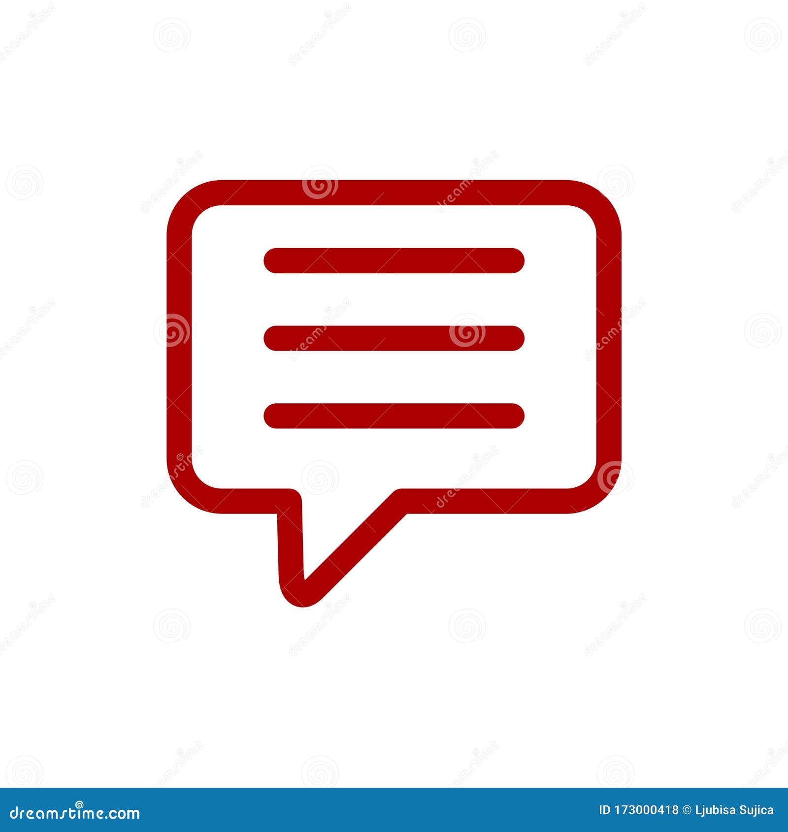 ícone de comentários ilustração do vetor. Ilustração de mensagem ...
