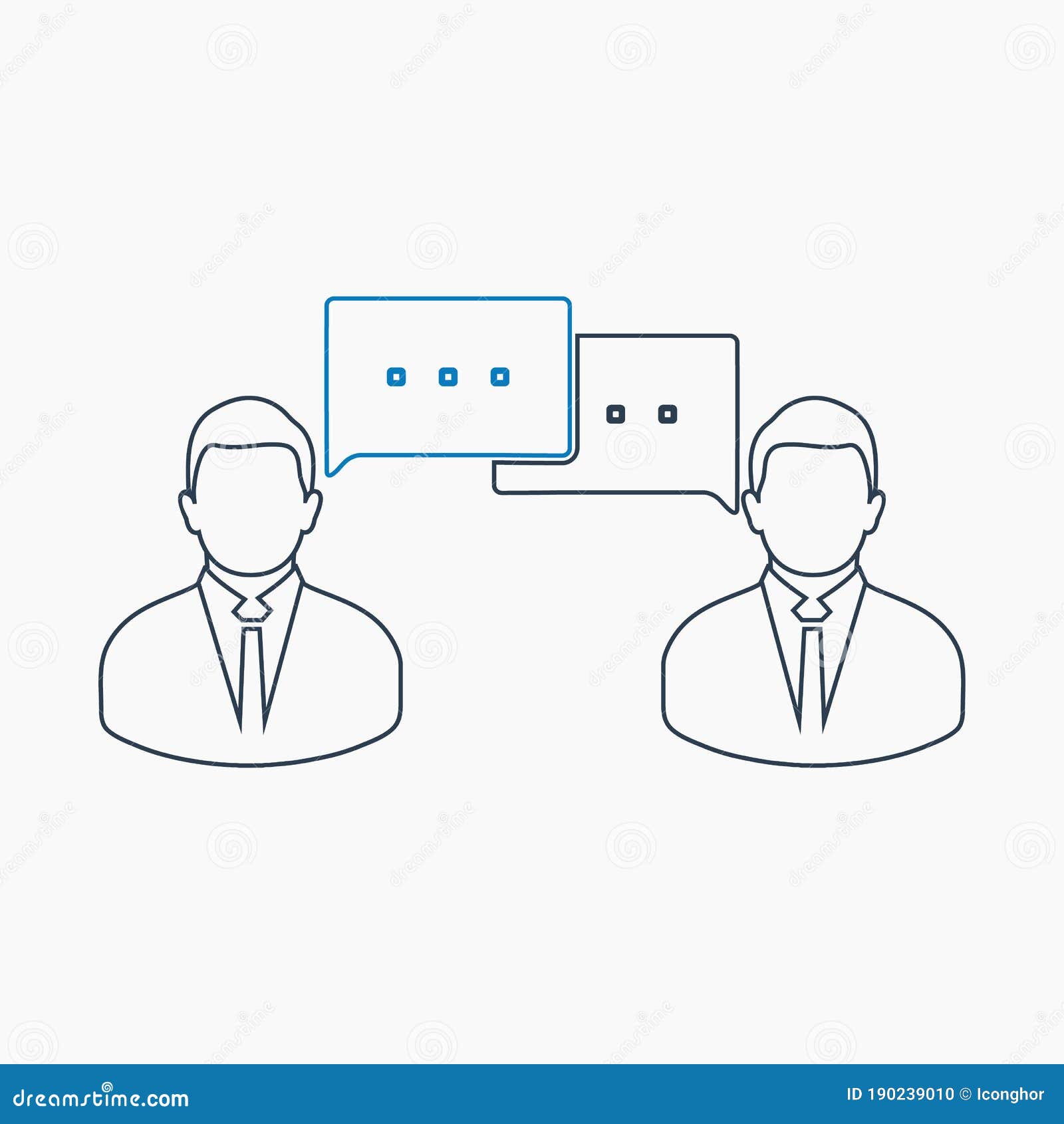 ícone de conversação. ilustração do vetor. Ilustração de conversa ...