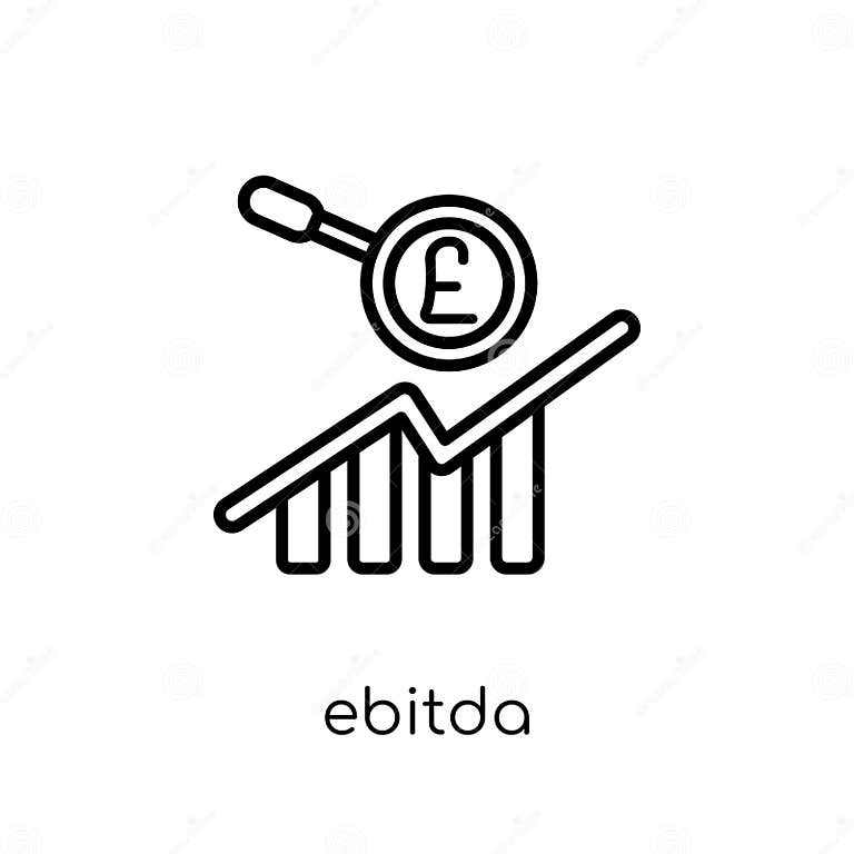 Ícone de Ebitda ilustração do vetor. Ilustração de crescimento - 130937779