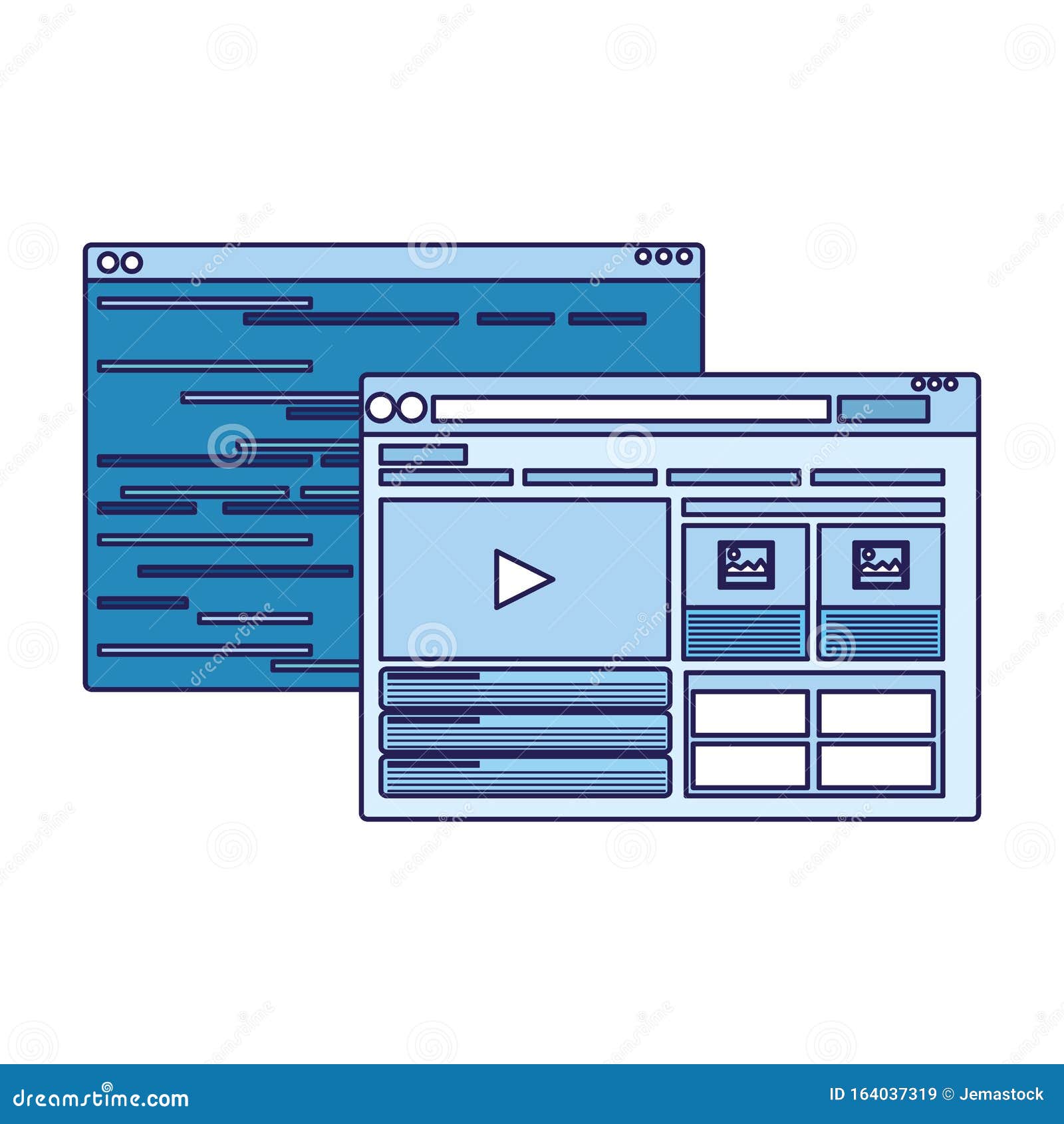 ícone De Interface Do Web Windows Ilustração do Vetor - Ilustração de ...