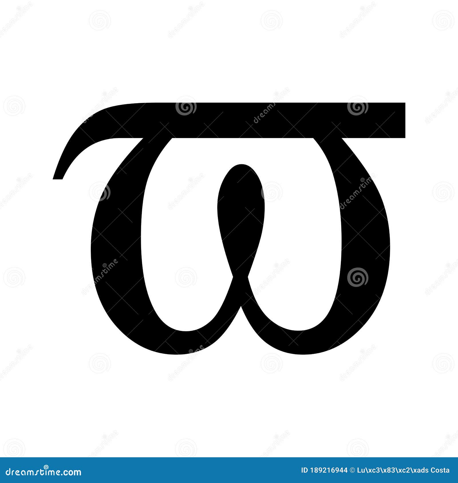 ícone De Letra Grega Da Variante Pi Ilustração Stock - Ilustração de ...