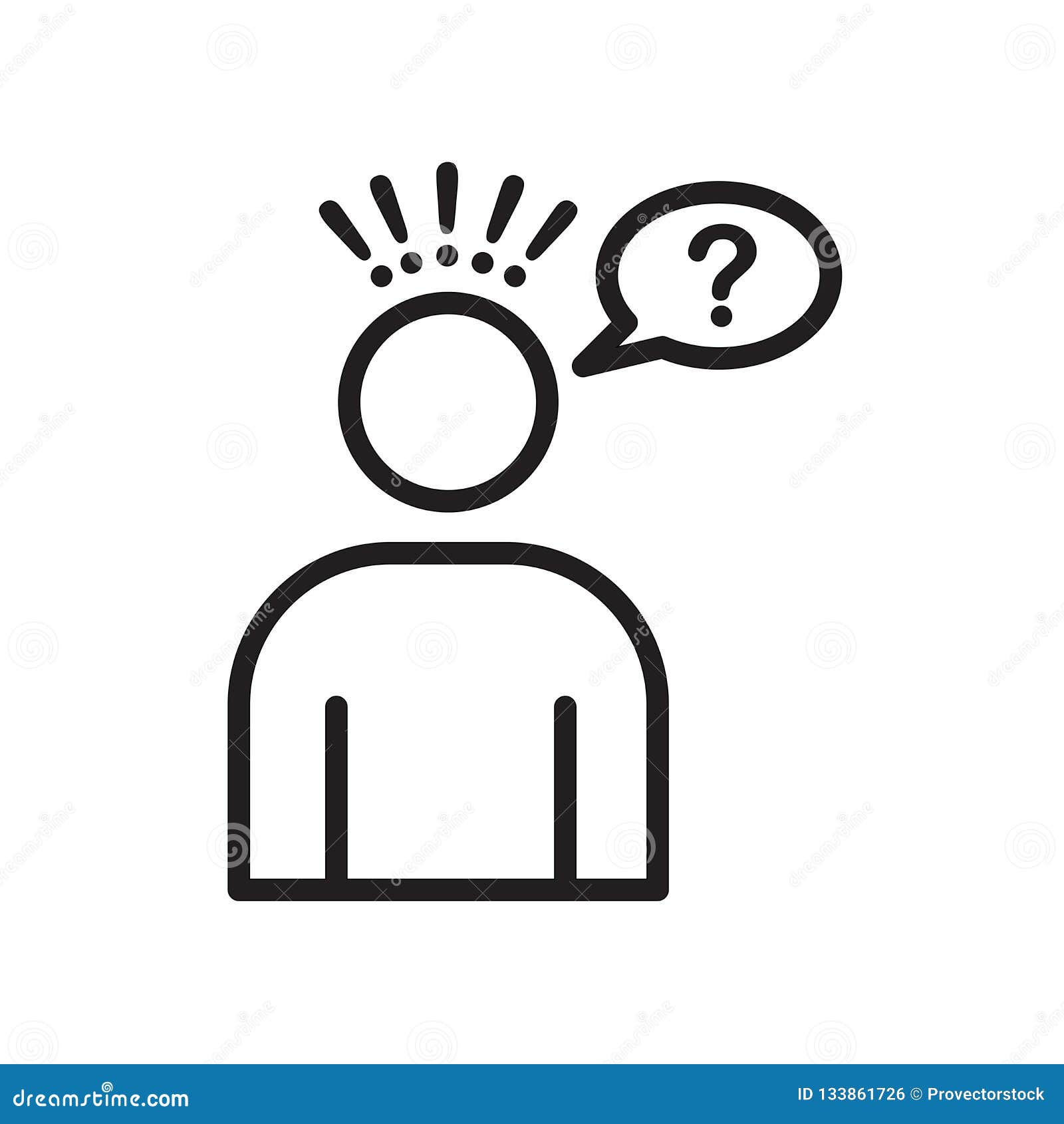 ícone De Mal-entendido Isolado No Fundo Branco Ilustração do Vetor ...