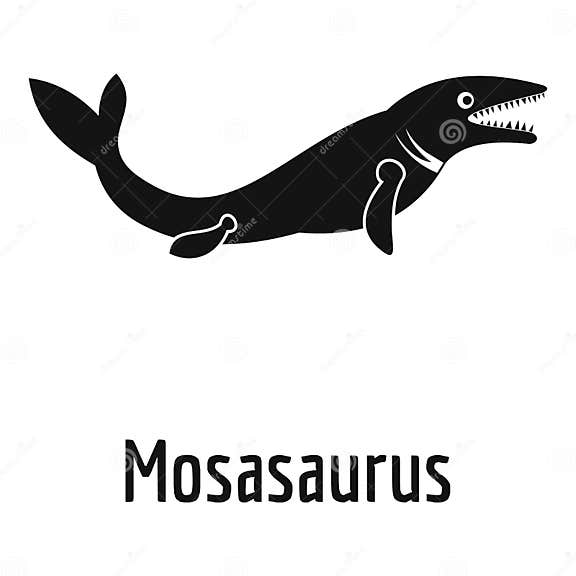 Ícone De Mosasaurus, Estilo Simples Ilustração do Vetor - Ilustração de ...