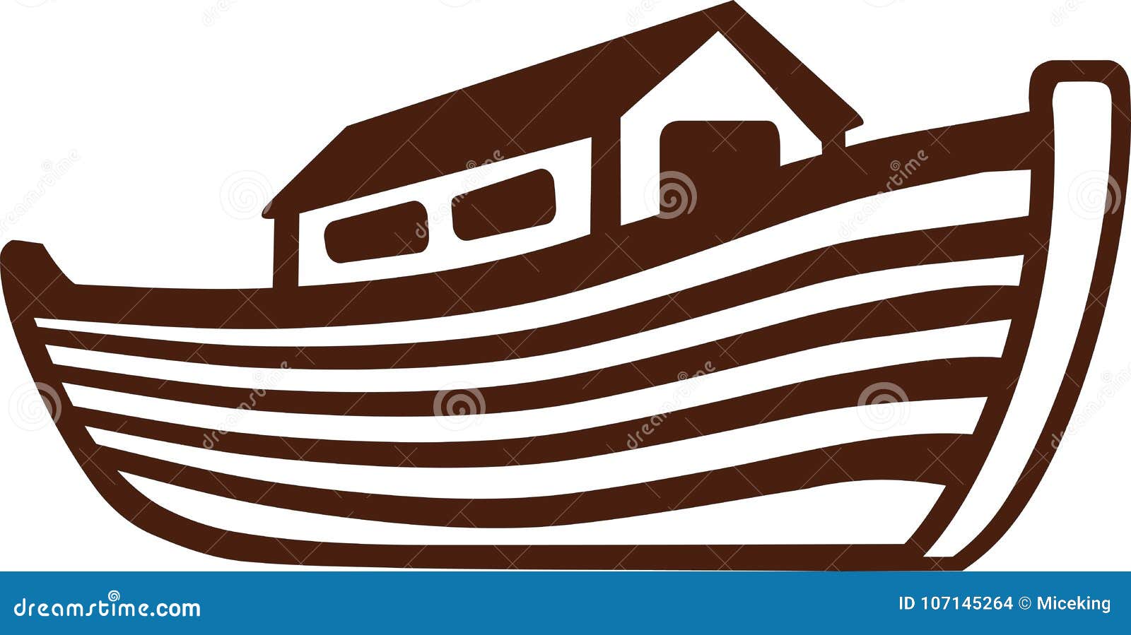 Ícone de noah da arca ilustração do vetor. Ilustração de arco - 107145264