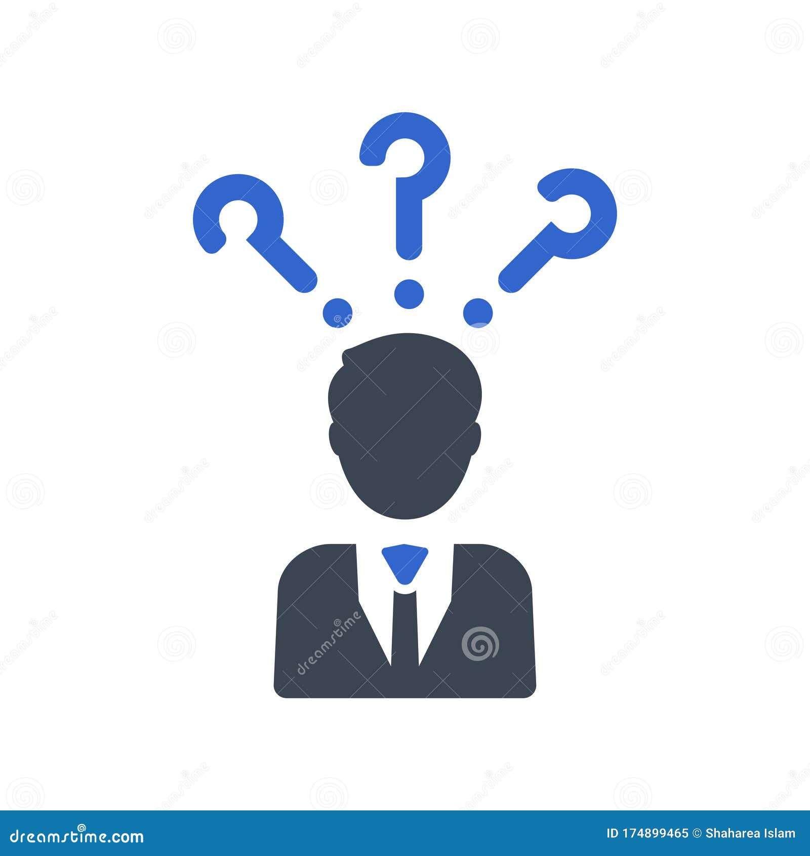 ícone De Pergunta Do Cliente Ilustração do Vetor - Ilustração de sinal ...