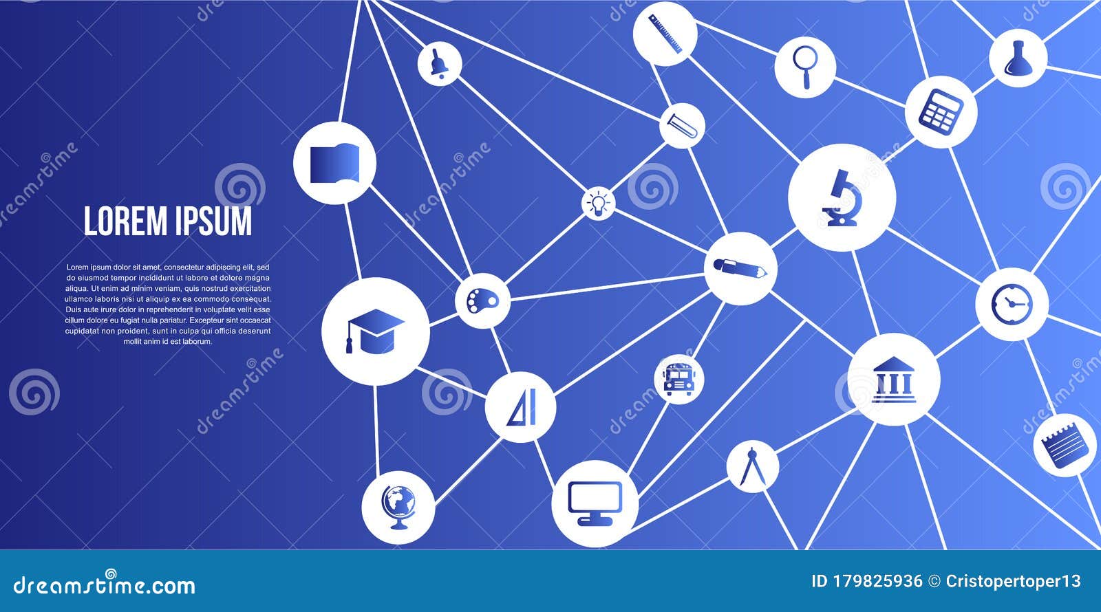ícone De Rede Abstrato Da Empresa De Design Educacional Ilustração do ...