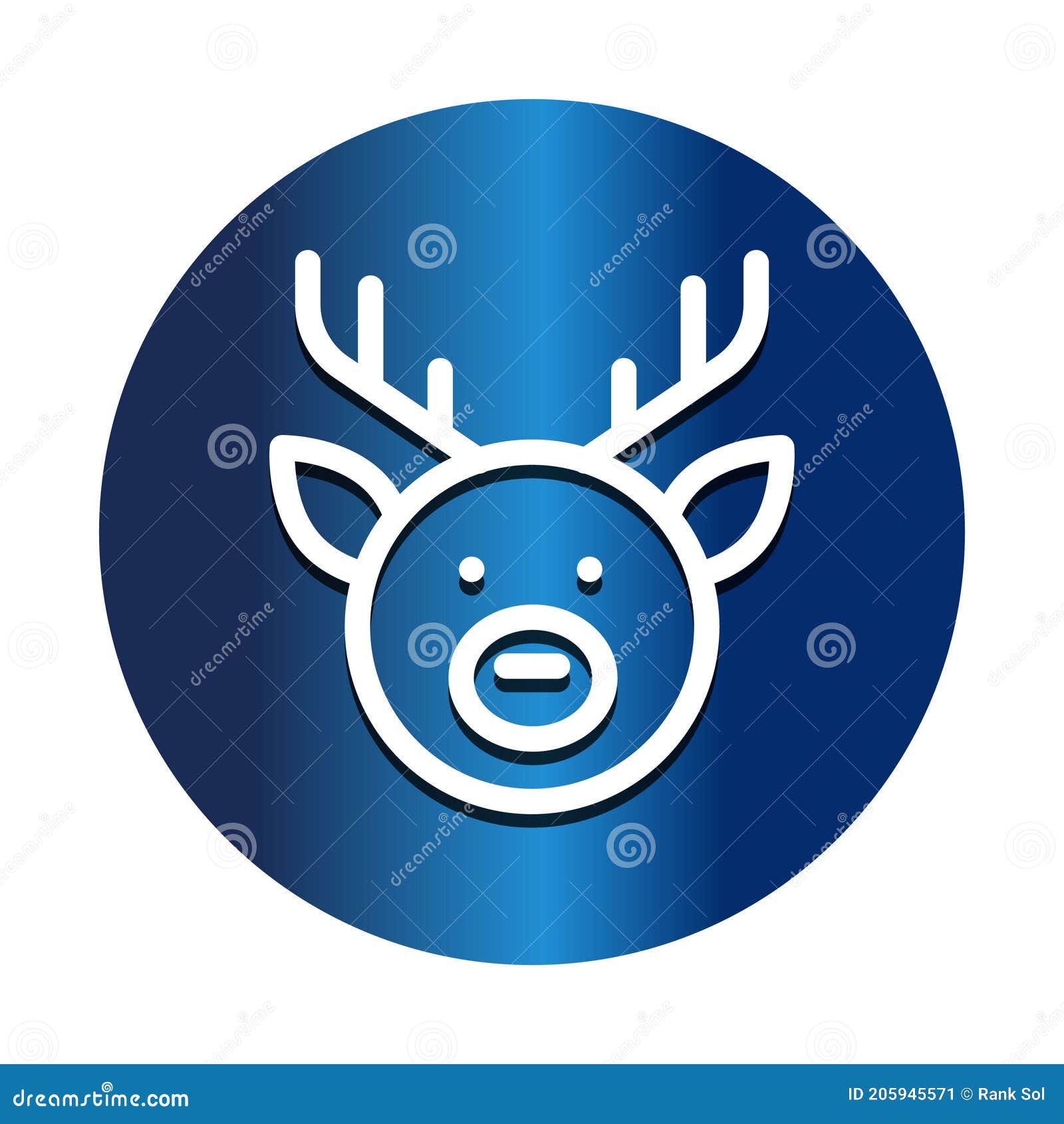 ícone De Vetor Isolado Da Face Das Renas Que Pode Ser Facilmente ...