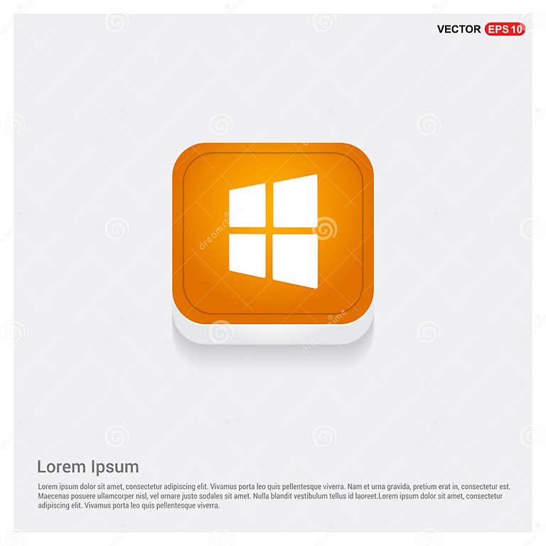 Ícone de Windows ilustração do vetor. Ilustração de ponteiro - 132405284