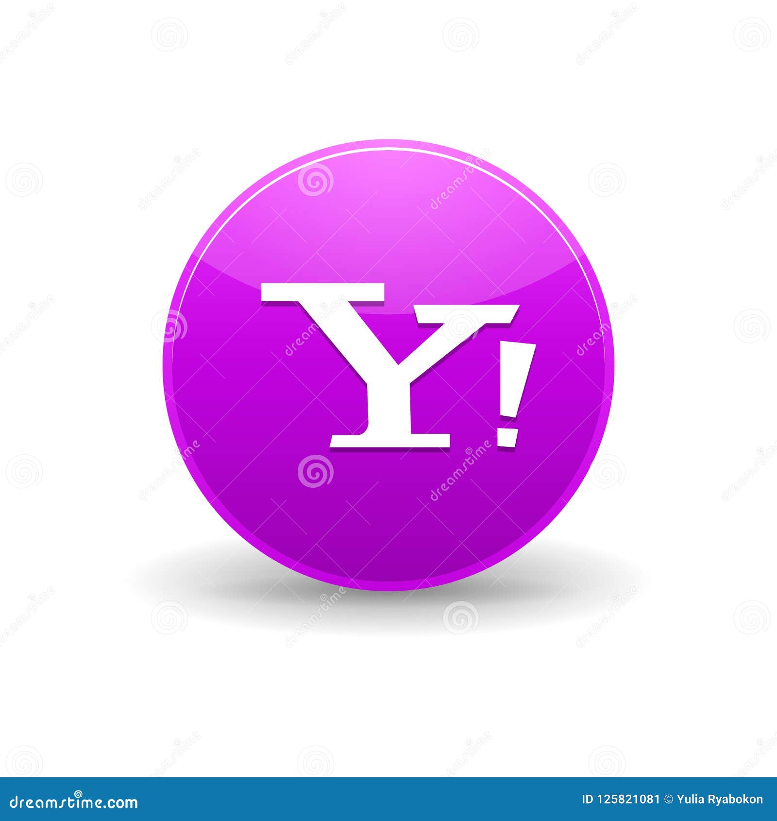 Ícone De Yahoo, Estilo Simples Foto Editorial - Ilustração de editorial ...