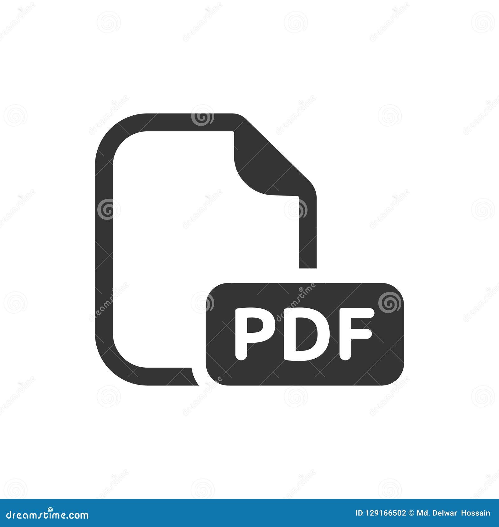 Ícone do arquivo do pdf ilustração do vetor. Ilustração de adobe ...