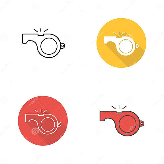 Ícone do assobio ilustração do vetor. Ilustração de linha - 81846498