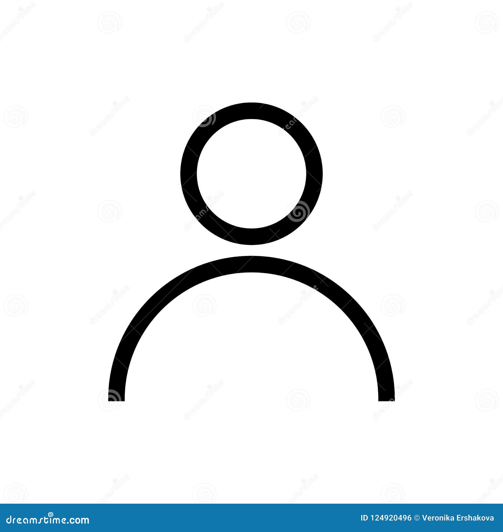 Ícone Do Avatar Símbolo Liso Do Avatar Isolado No Branco Ilustração do ...