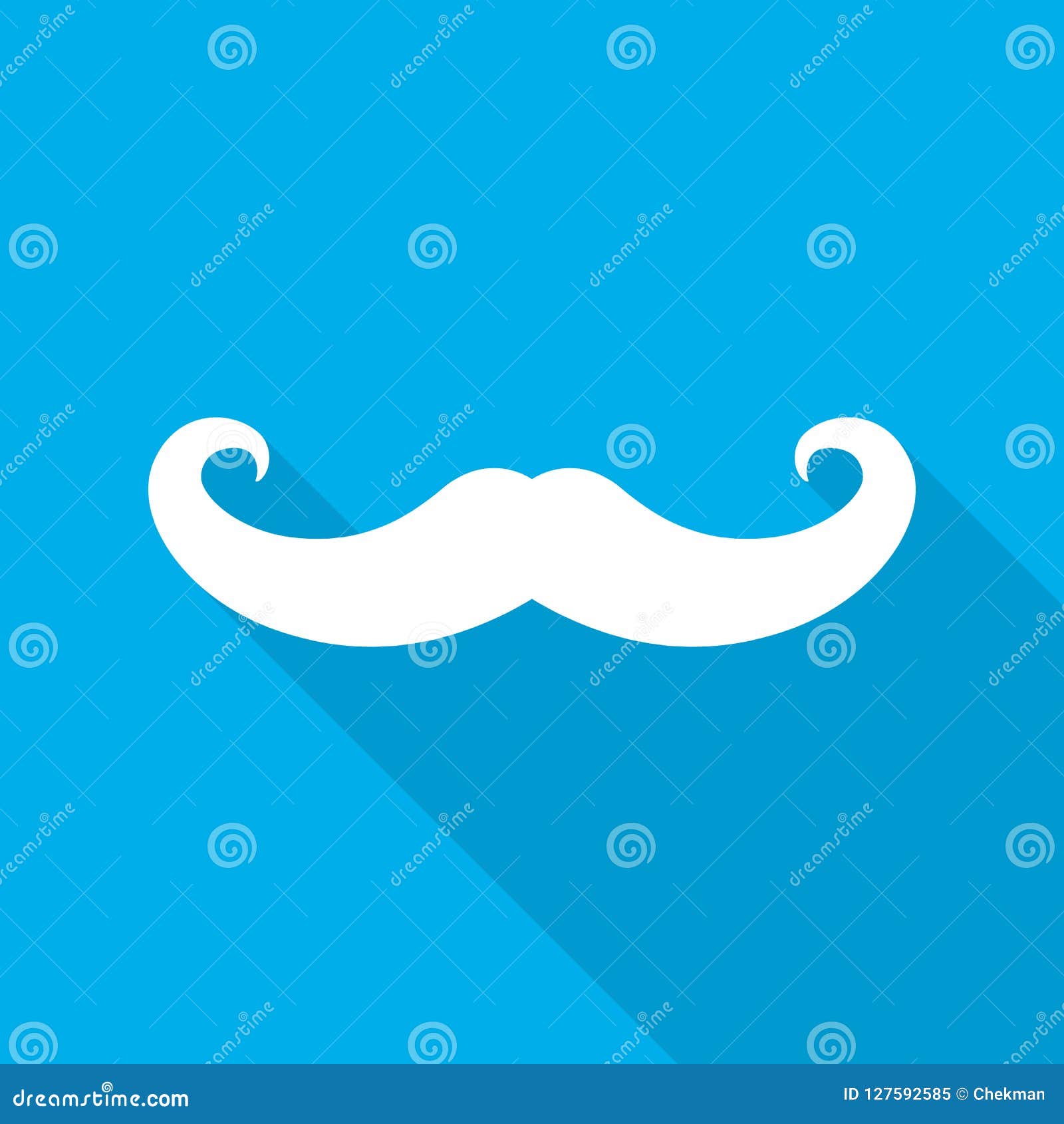 Ícone Do Bigode Ilustração Do Vetor Ilustração Stock - Ilustração de ...