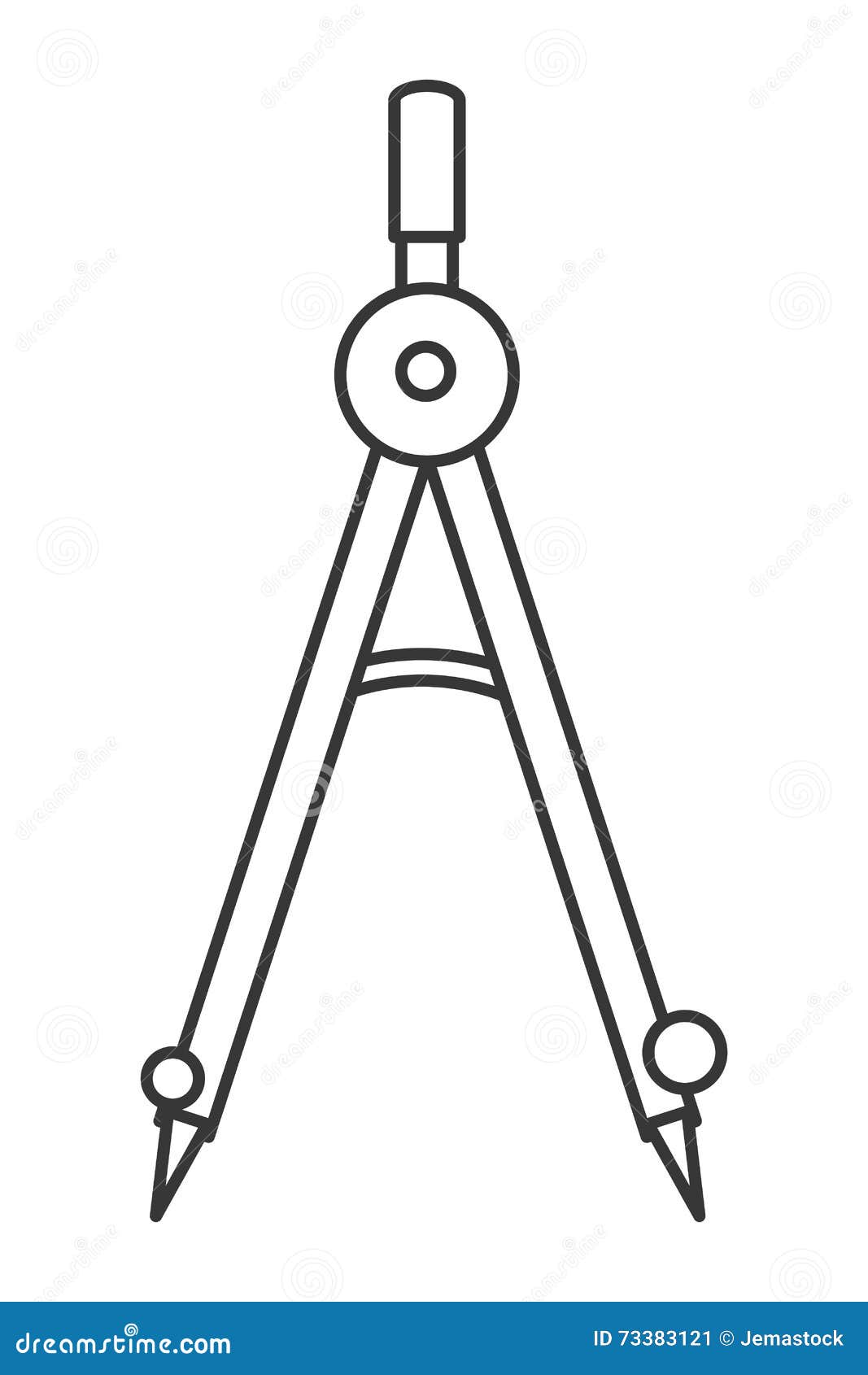 Ícone Do Compasso De Desenho Ilustração Stock - Ilustração de preciso ...