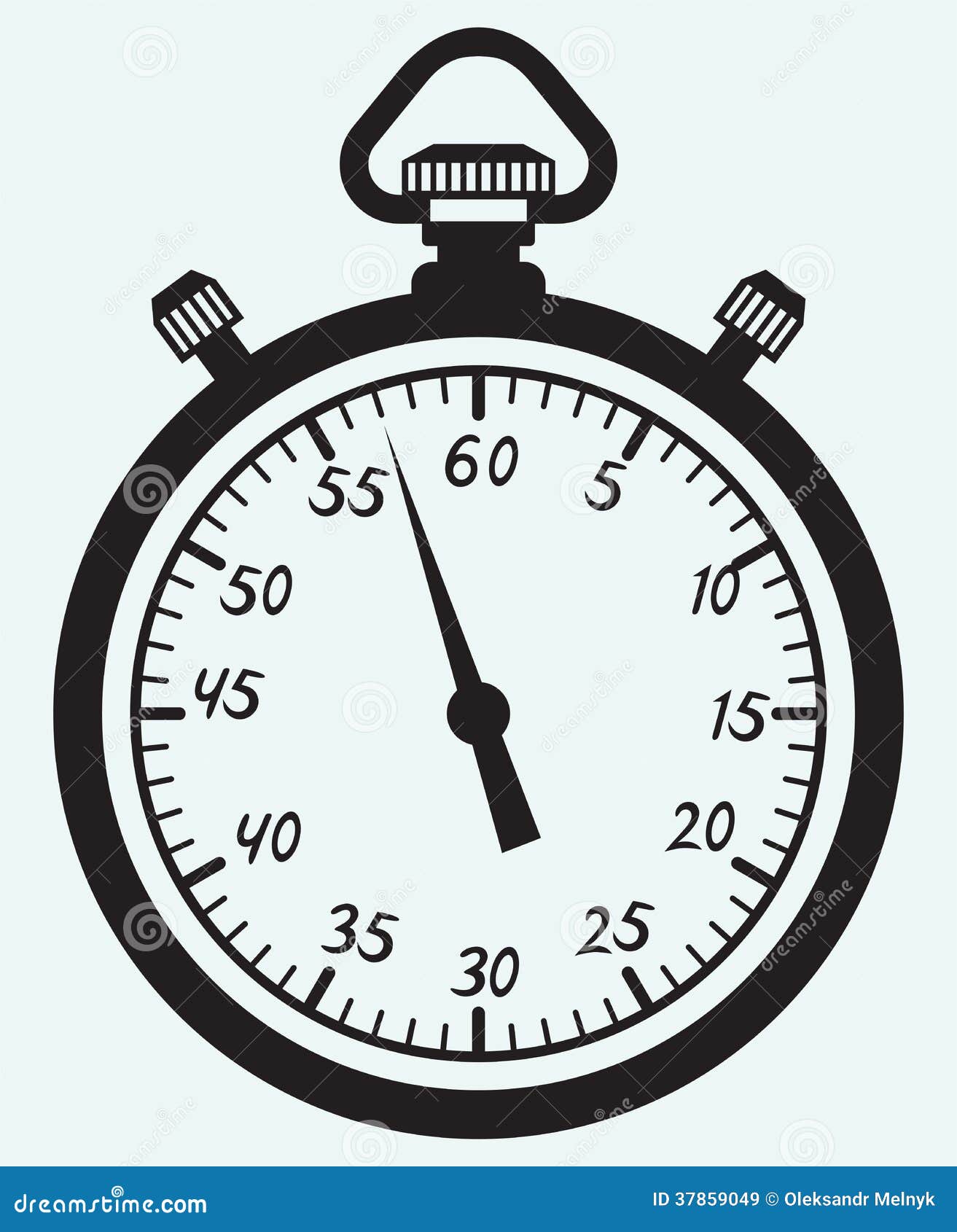 Ícone do cronômetro ilustração do vetor. Ilustração de minuto - 37859049