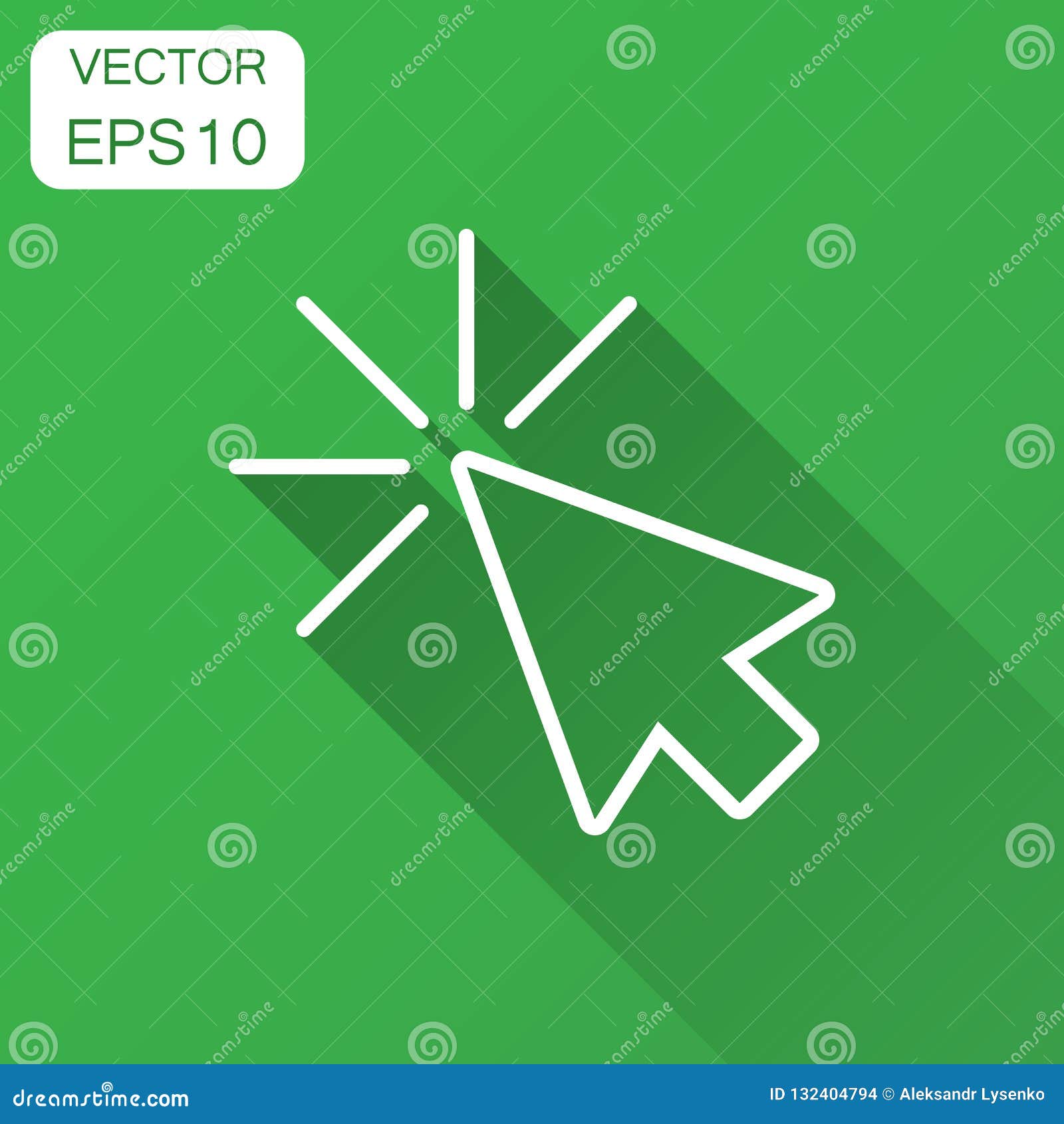 Ícone Do Cursor Do Rato Do Computador No Estilo Liso Vetor IL Do Cursor ...