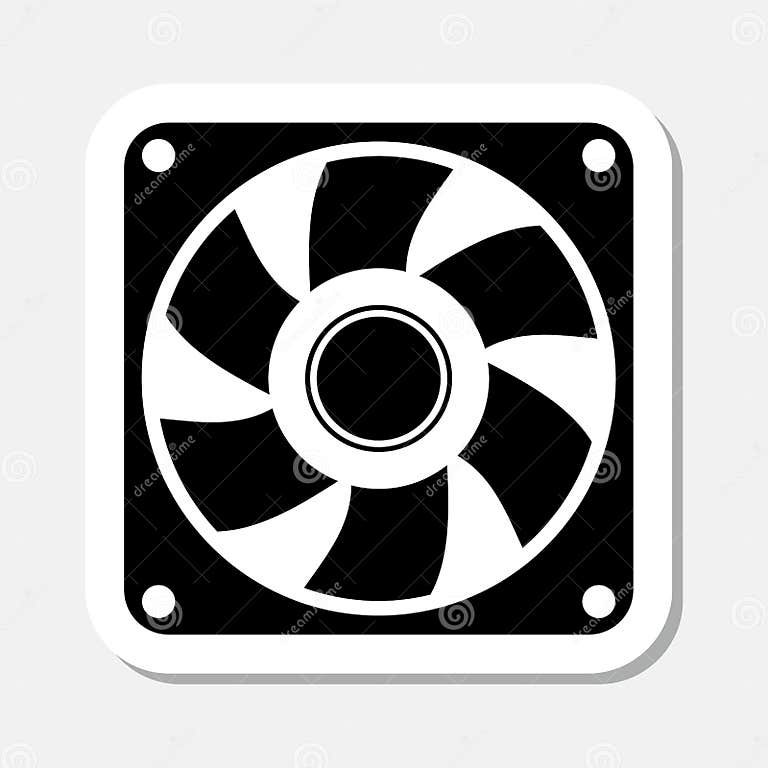 Ícone do exaustor ilustração do vetor. Ilustração de suporte - 83398089