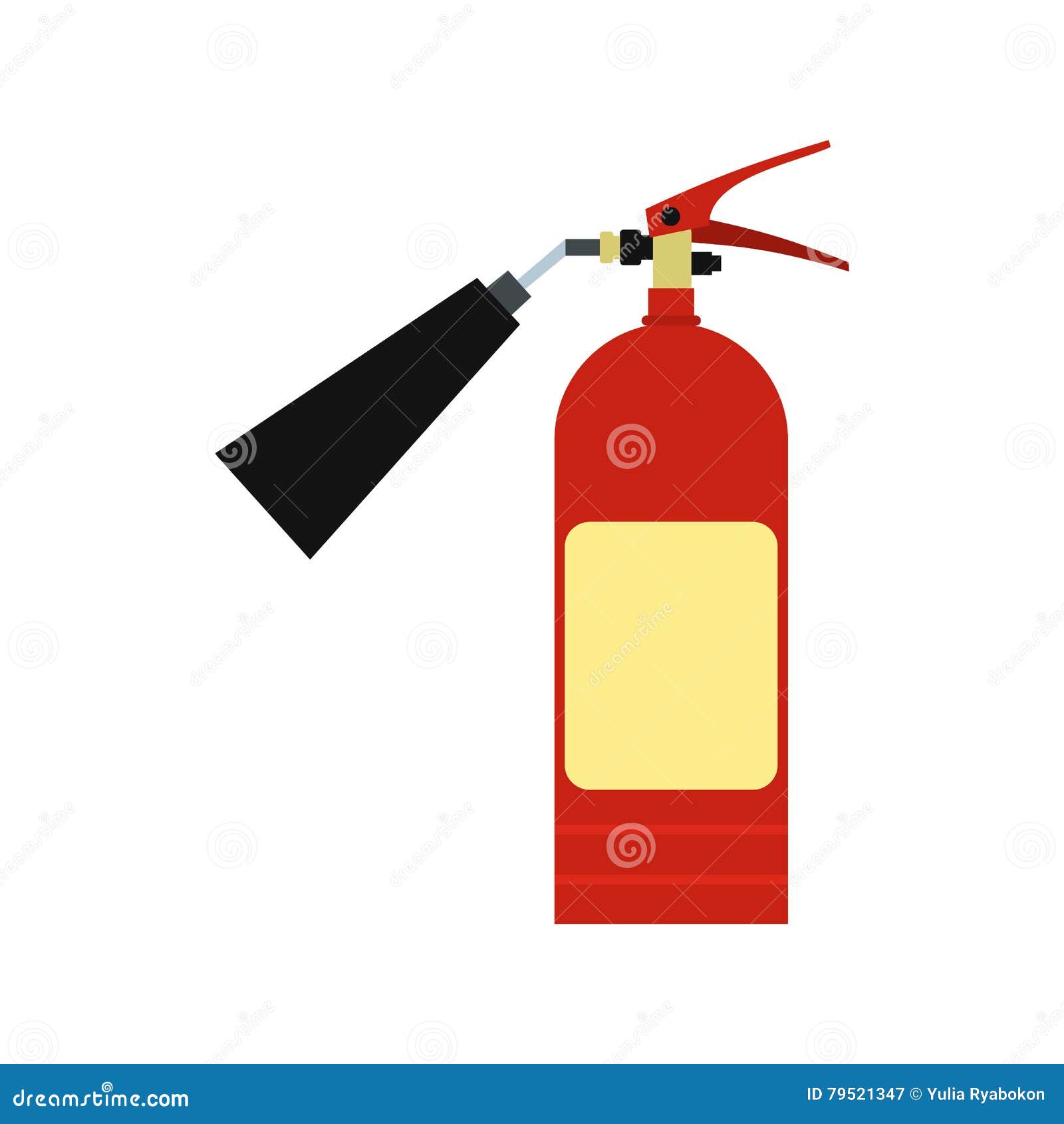 Ícone do extintor ilustração do vetor. Ilustração de liso - 79521347