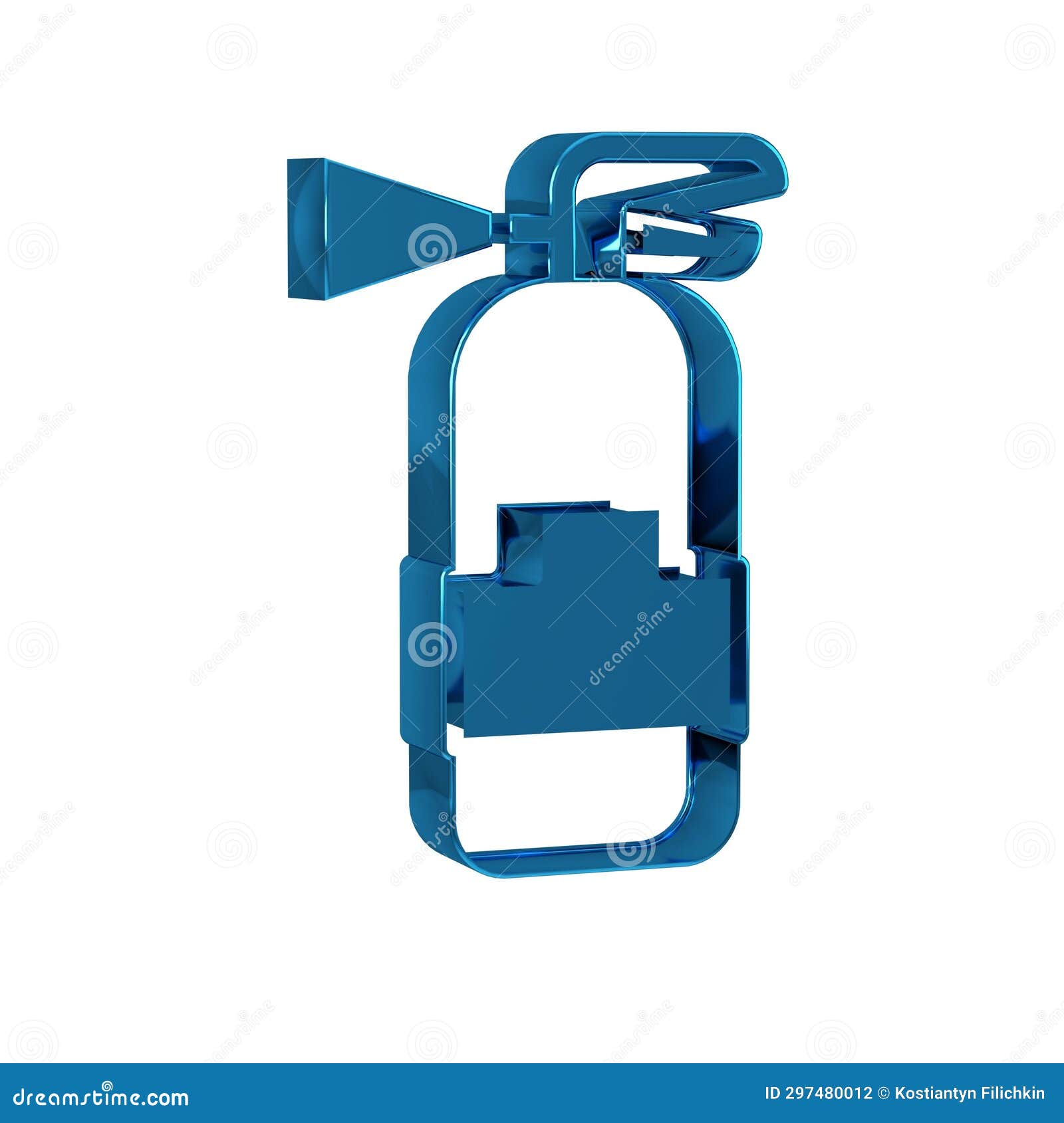 ícone Do Extintor Azul Isolado Sobre Fundo Transparente. Ilustração ...