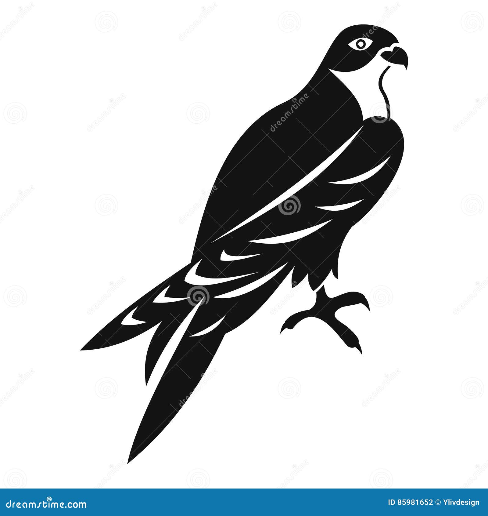 Ícone Do Falcão, Estilo Simples Ilustração do Vetor - Ilustração de ...