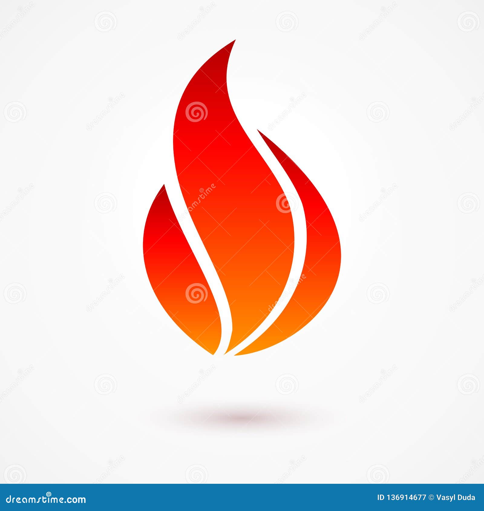 Ícone do fogo ilustração do vetor. Ilustração de forma - 136914677