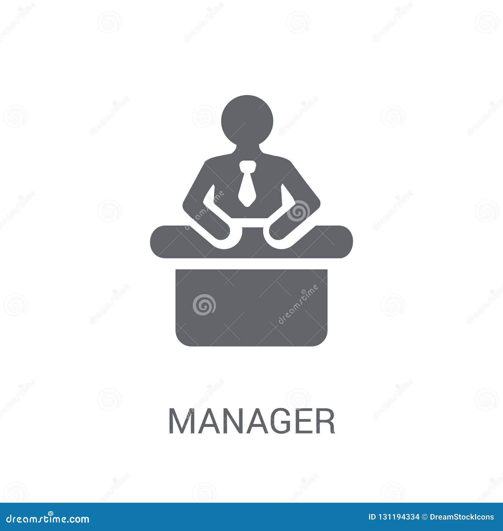 Ícone do gerente ilustração do vetor. Ilustração de conhecimento ...