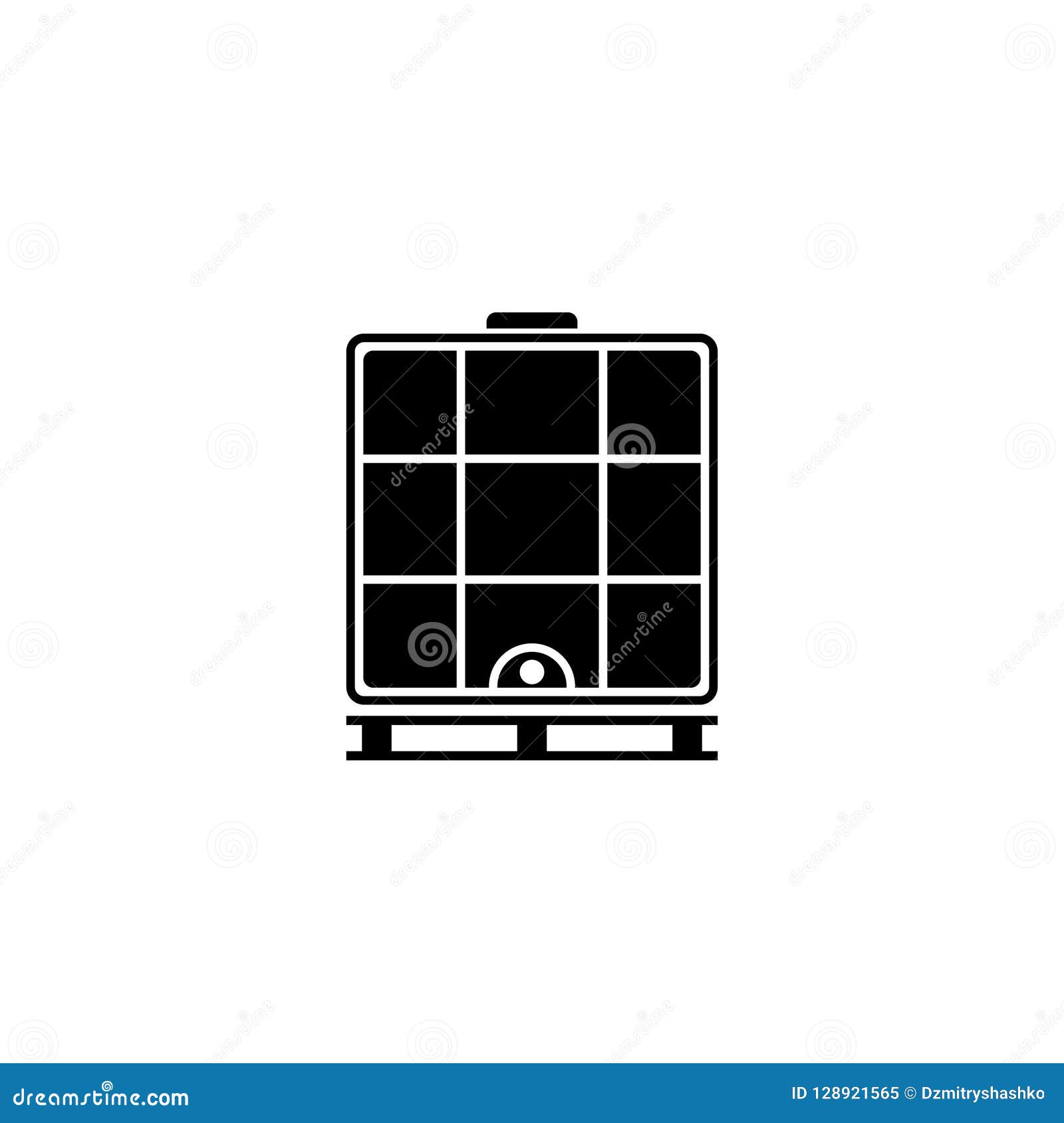 Ícone Do Glyph Do Recipiente De Ibc Ilustração do Vetor - Ilustração de ...
