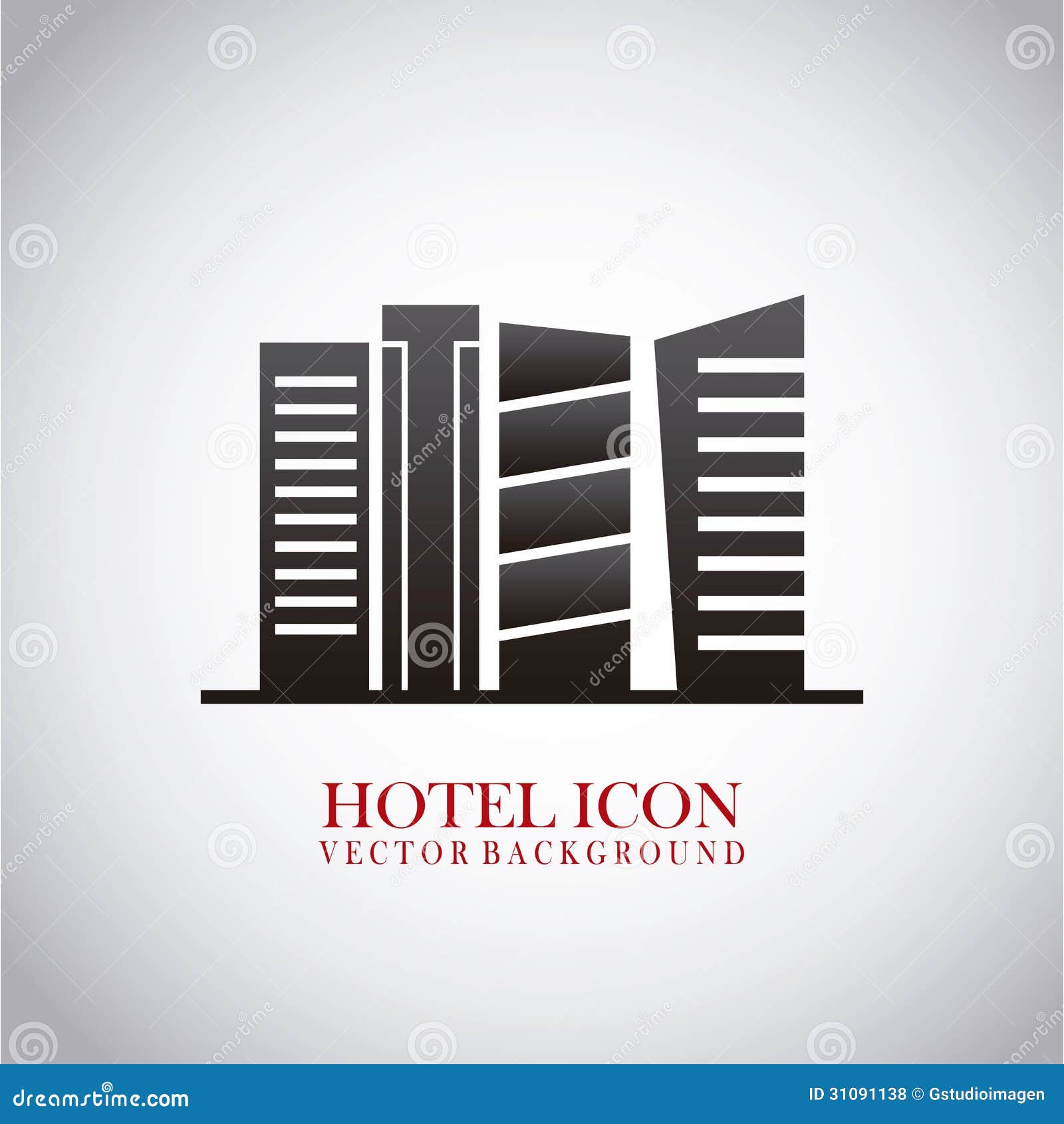 Ícone do hotel ilustração do vetor. Ilustração de férias - 31091138