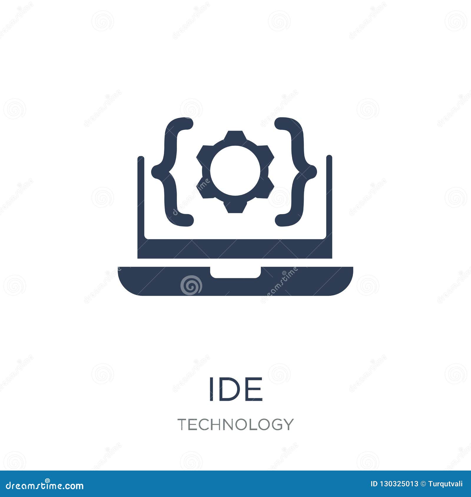 Ícone Do IDE Ícone Liso Na Moda Do IDE Do Vetor No Fundo Branco De T ...