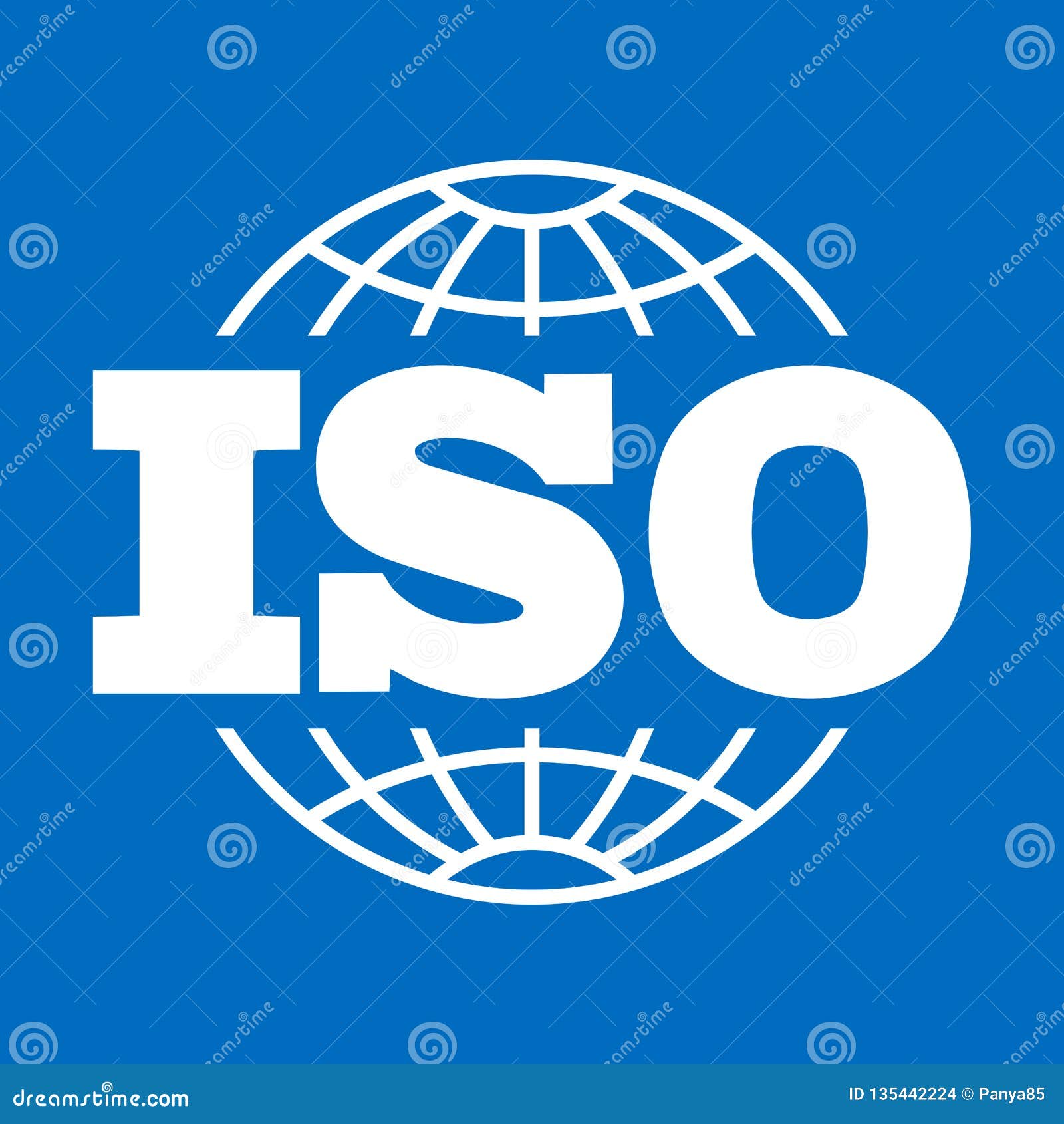ícone Do Iso Sinal Do International Organization for Standardization ...