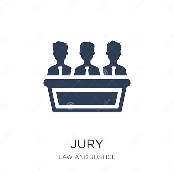 Ícone do júri ilustração do vetor. Ilustração de tribunal - 130337845
