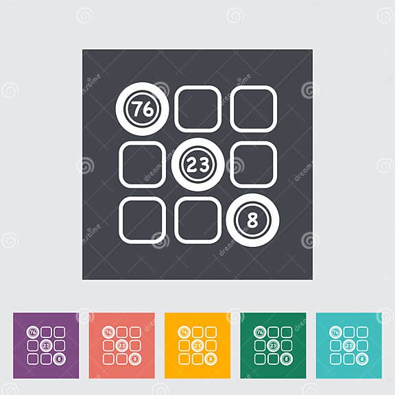 Ícone do Keno ilustração do vetor. Ilustração de bingo - 90293601