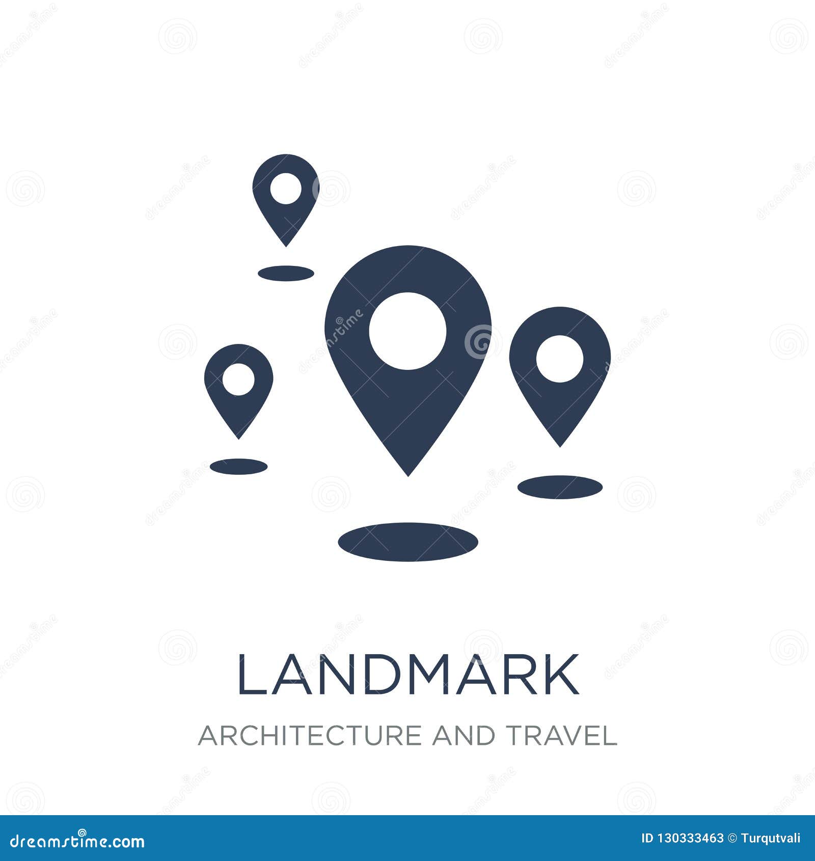 Ícone do marco ilustração do vetor. Ilustração de marcos - 130333463