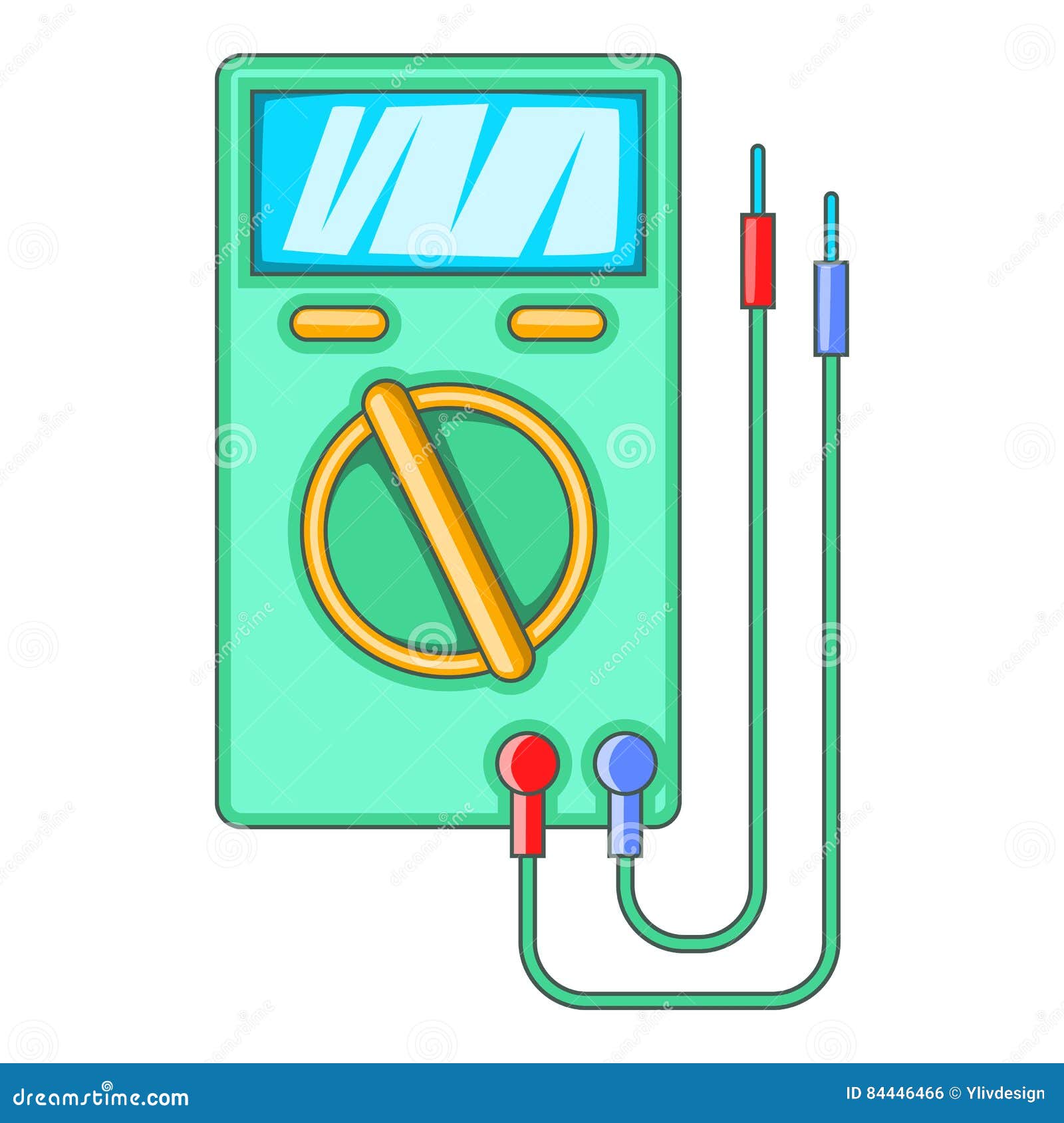 Ícone Do Multímetro Digital, Estilo Dos Desenhos Animados Ilustração do ...