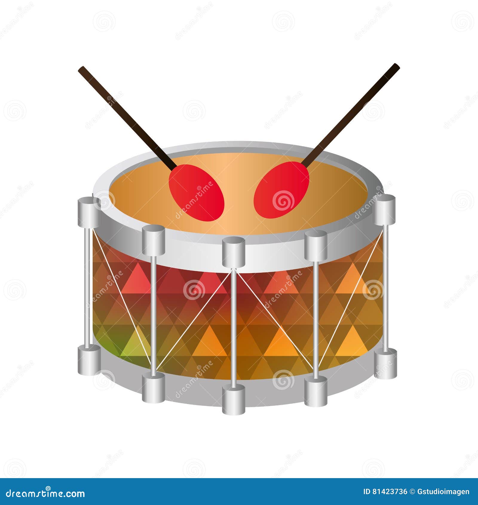 Ícone Do Musical Do Instrumento Do Cilindro Ilustração do Vetor ...