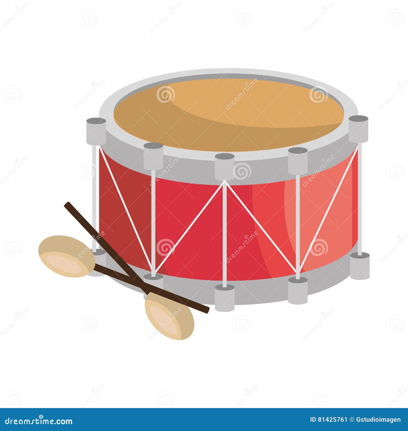 Ícone Do Musical Do Instrumento Do Cilindro Ilustração do Vetor ...