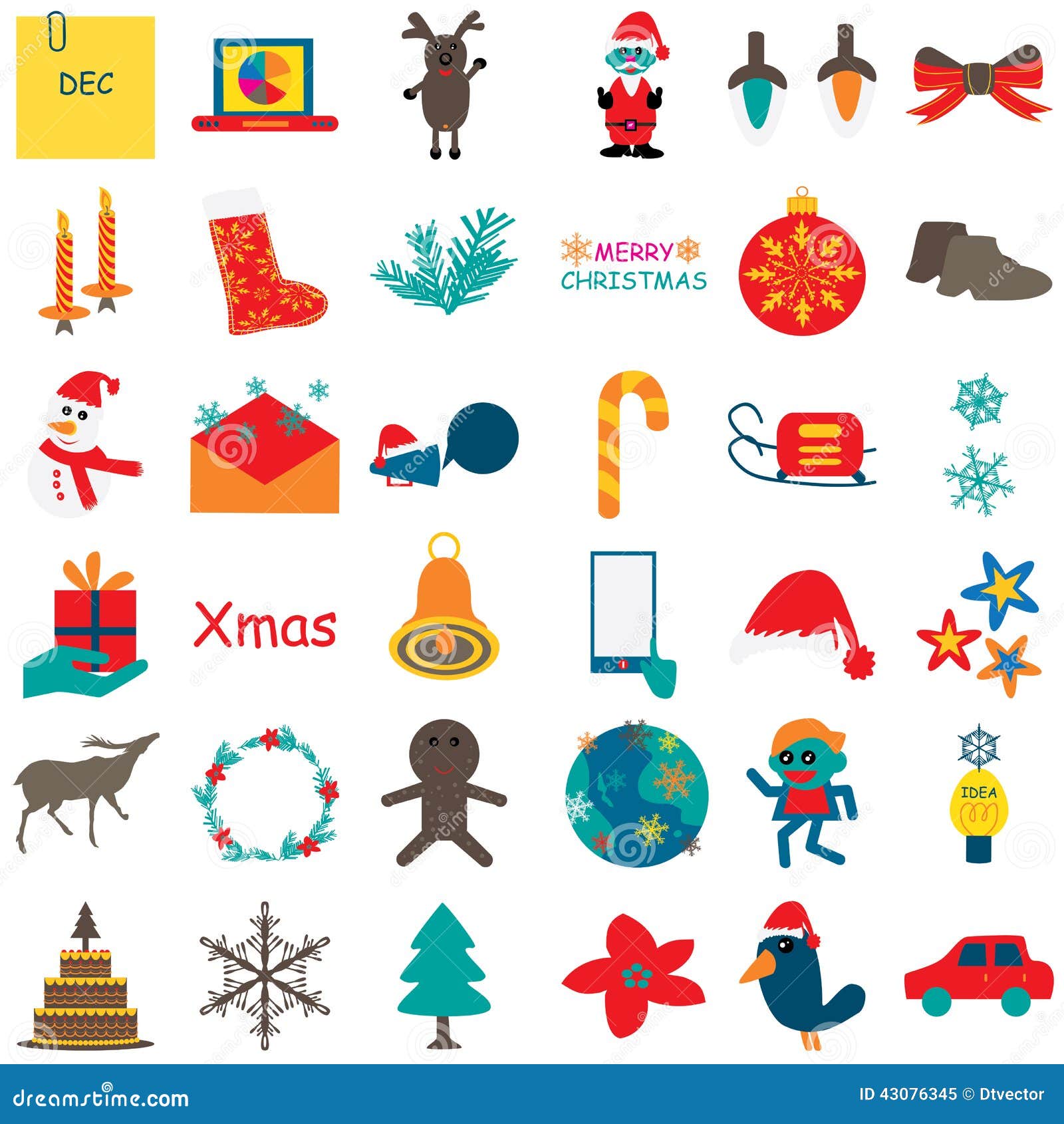 Ícone 2 do Natal ilustração do vetor. Ilustração de floco - 43076345