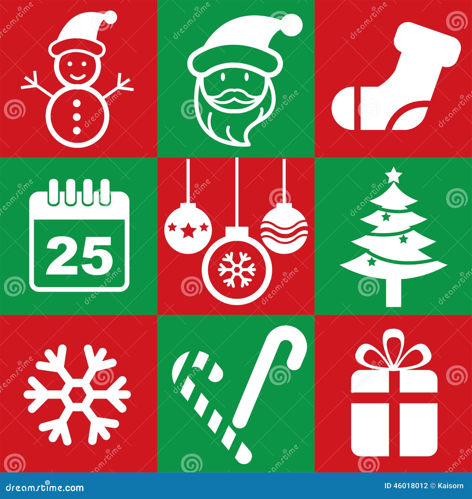 Ícone do Natal ilustração do vetor. Ilustração de presente - 46018012