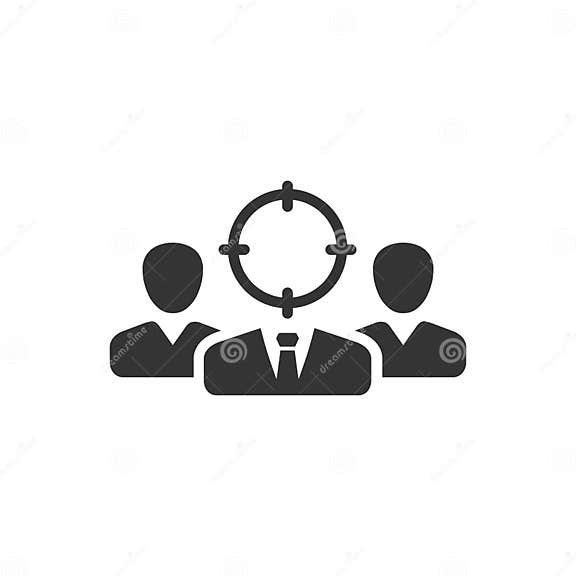 Ícone do público-alvo ilustração do vetor. Ilustração de sinal - 99659701