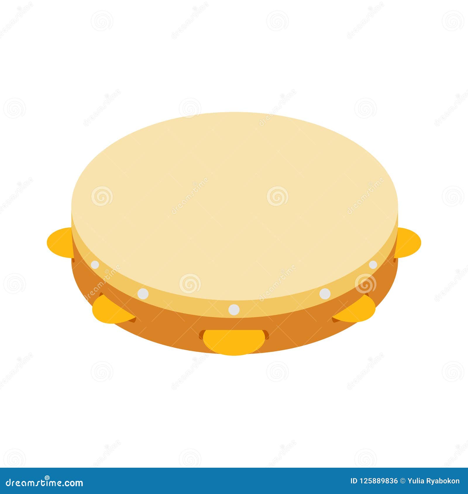 Ícone Do Pandeiro, Estilo 3d Isométrico Ilustração Stock - Ilustração ...