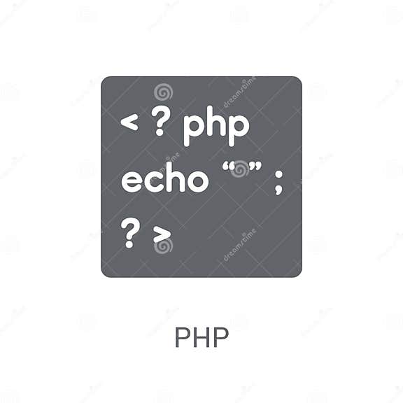 Ícone do PHP ilustração do vetor. Ilustração de programador - 131194768