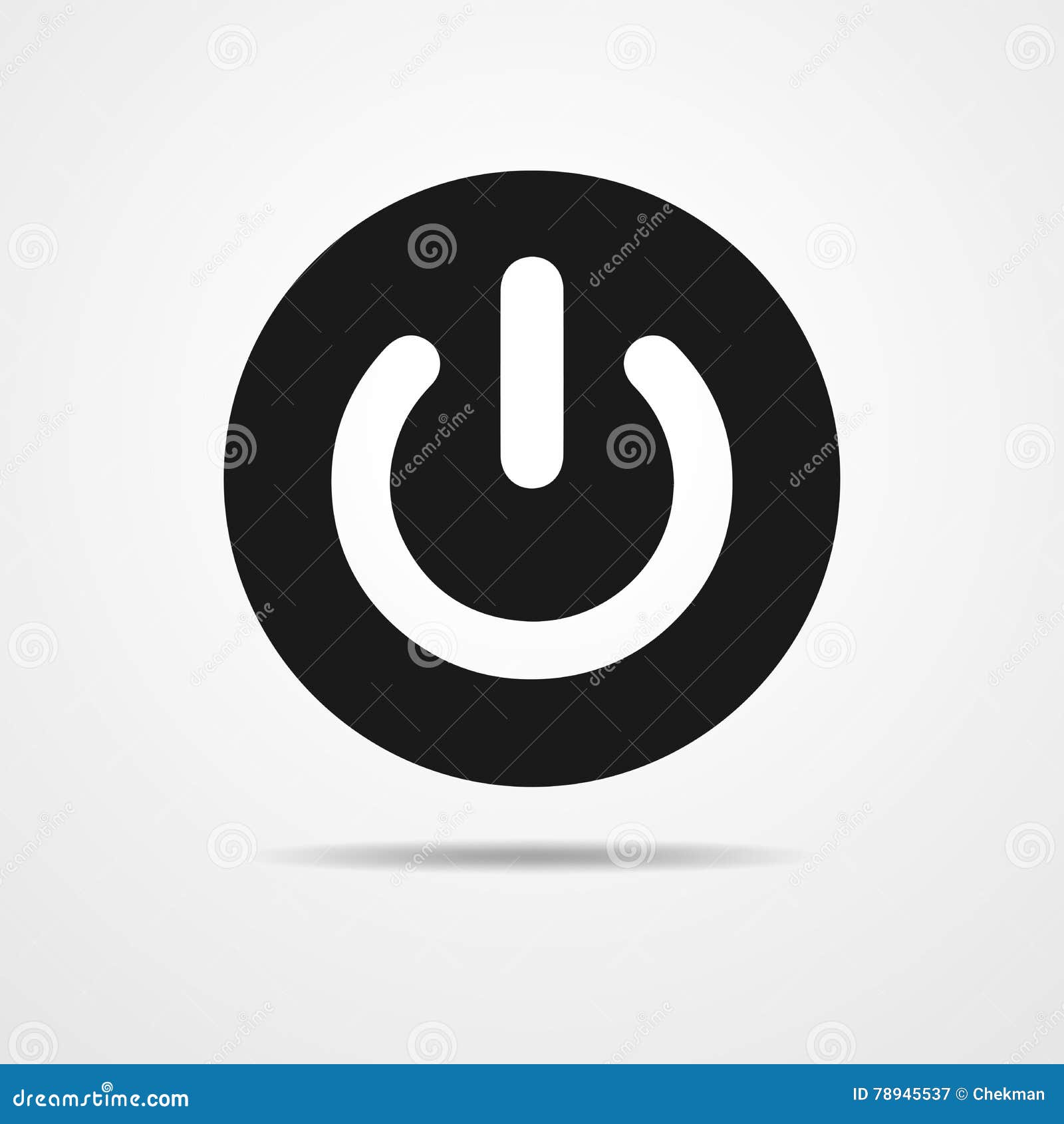 Ícone Do Poder Ilustração Do Vetor Ilustração Stock - Ilustração de ...