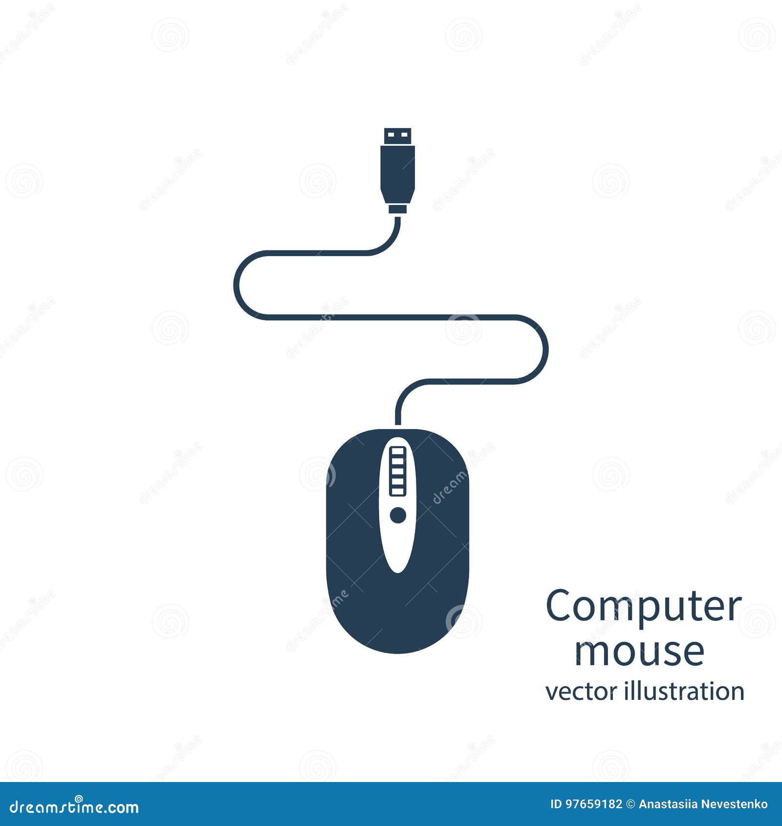 Ícone Do Rato Do Computador Ilustração do Vetor - Ilustração de ...