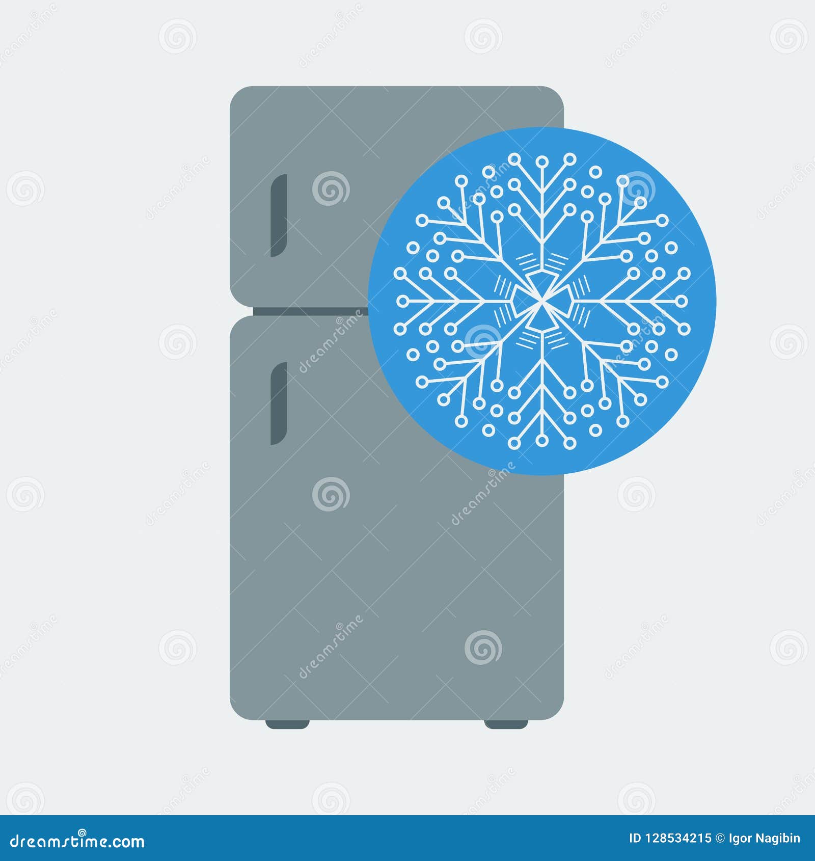 Ícone Do Refrigerador Freezer Ilustração Stock - Ilustração de baixo ...